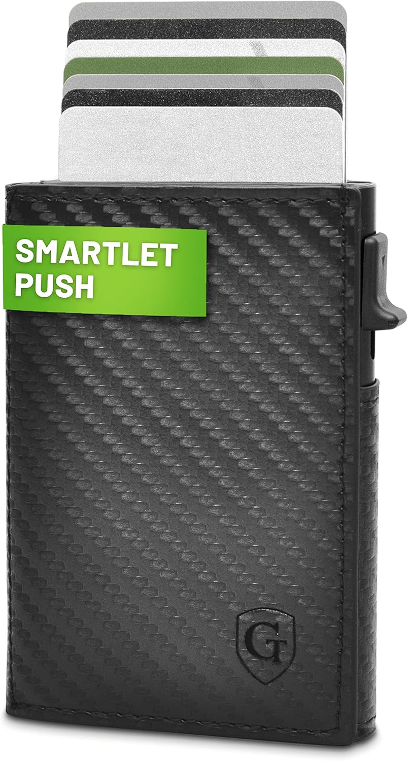 GenTo® SMARTLET Push - Slim Wallet - Wallet with Coin Pocket - Metal ...