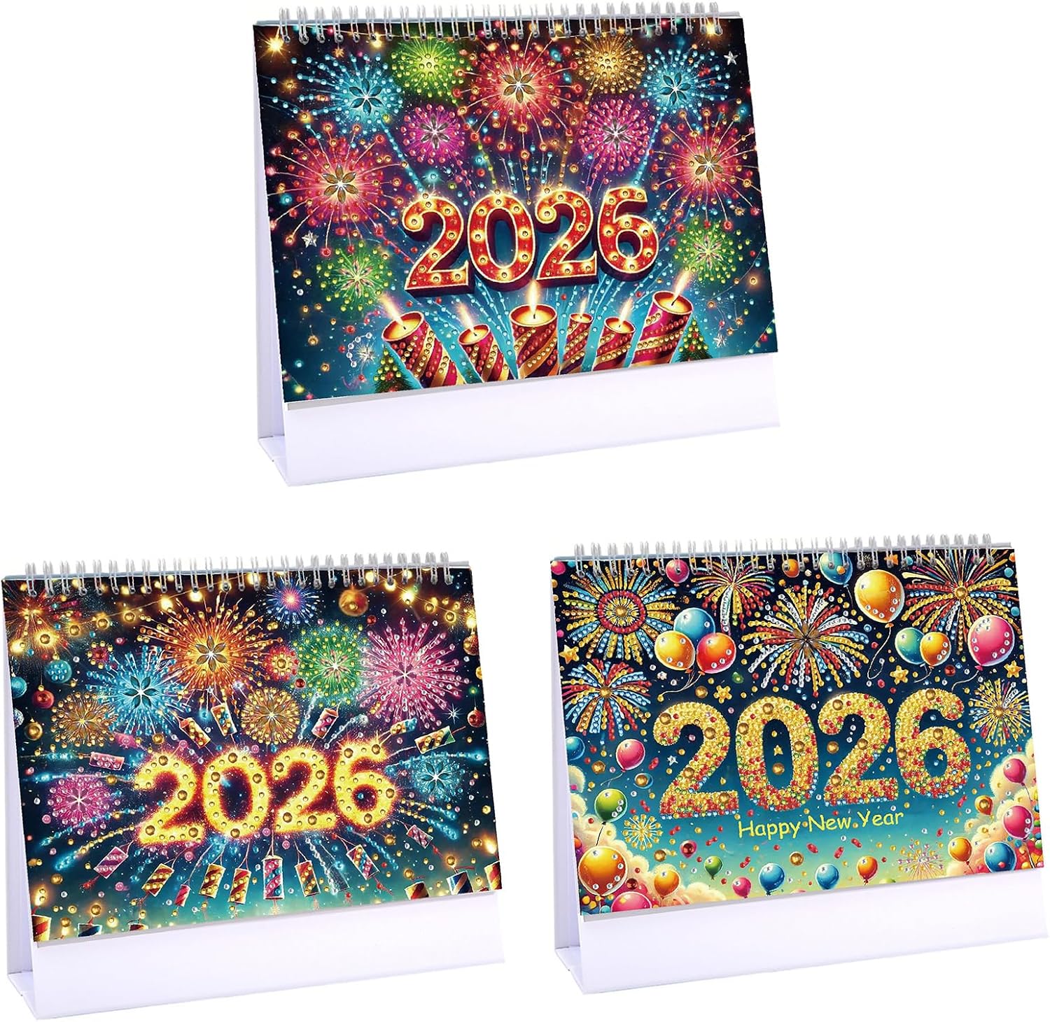 Amazon.com : DIY Diamond Art Painting 2026 Desk Calendar Ornament ...