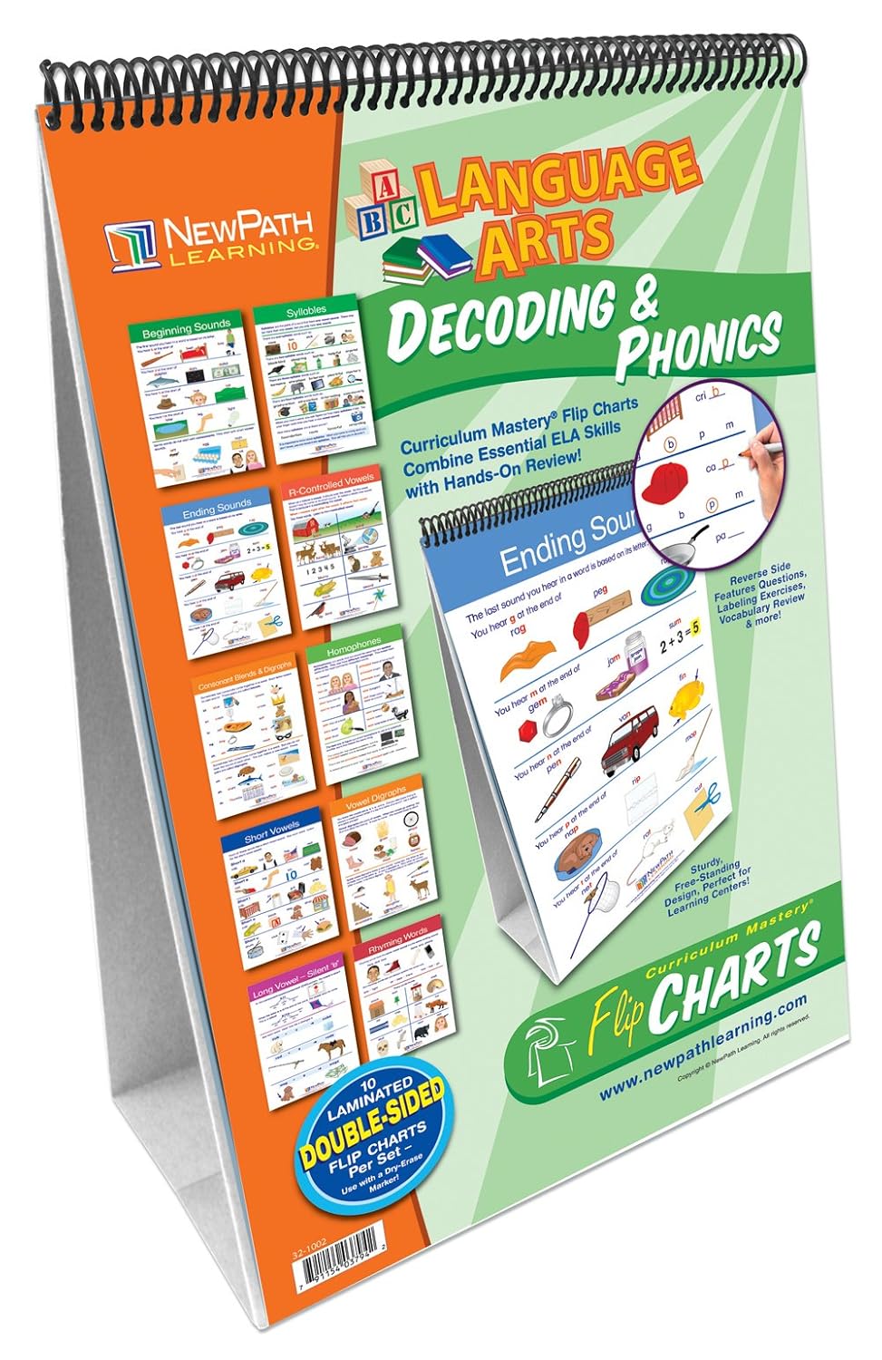 Amazon.com: Decoding & Phonics Flip Chart Set (Grades 3 - 6) - 10 ...