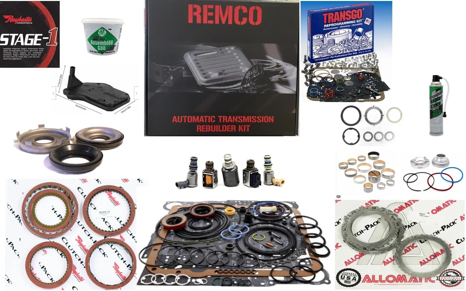 Amazon.com: gm 4l65e 4l60e deluxe overhaul rebuild kit high performance ...