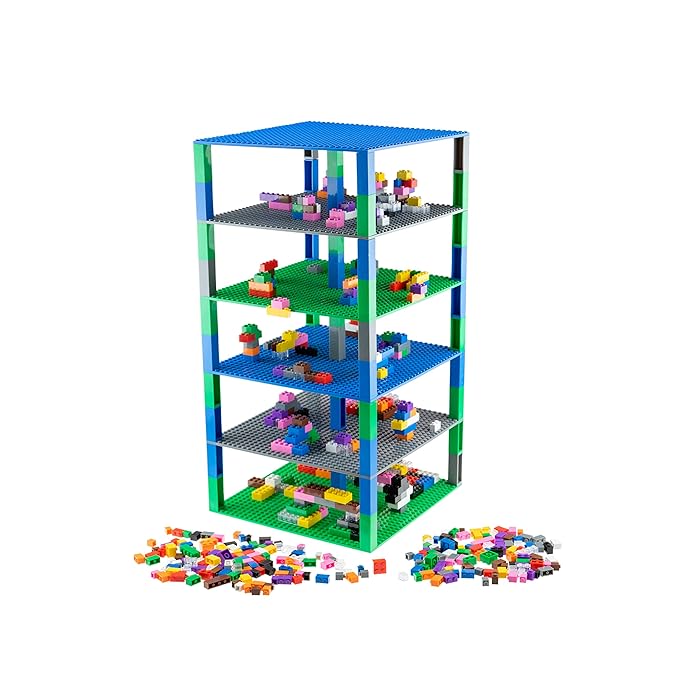 Buy Strictly Briks - Brik Tower with 500 Classic Bricks in 12 Colors ...