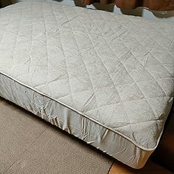 Amazon.co.jp: Tametra 敷きパッド パッド一体型ボックスシーツ パイル部分綿100％ ベッドカバー ベッドシーツ ベッドマットレス 敷きカバー 敷ふとん兼用 オールシーズン ...