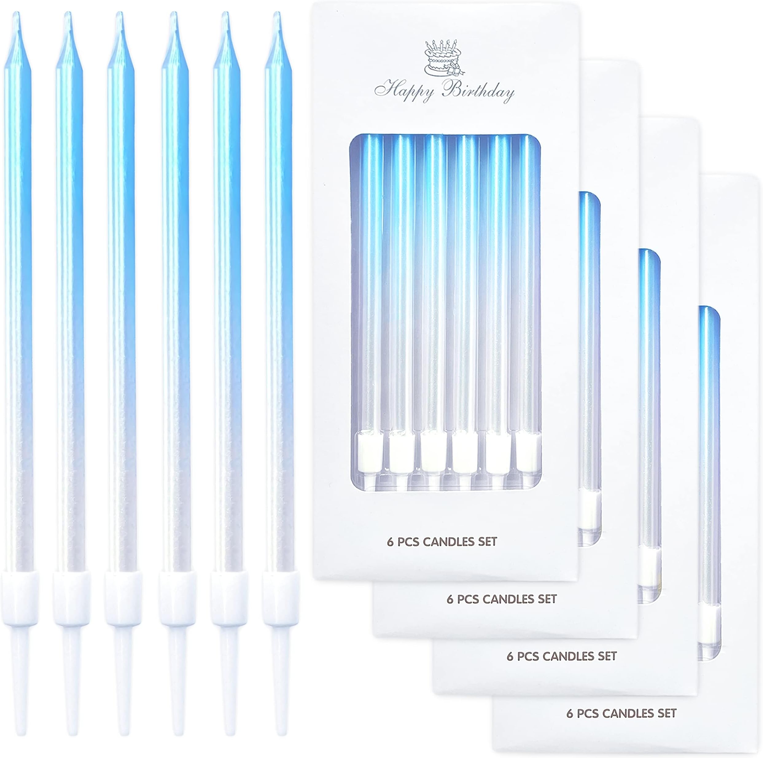 Amazon.com: Oasis Supply Spiral Birthday Candles, 2.5-Inch, Blue: Home ...