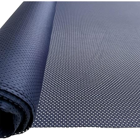 PVC Heavy Duty MESH Fabric 220GSM Polyester Black 79"/200CM Wide X 1M ...