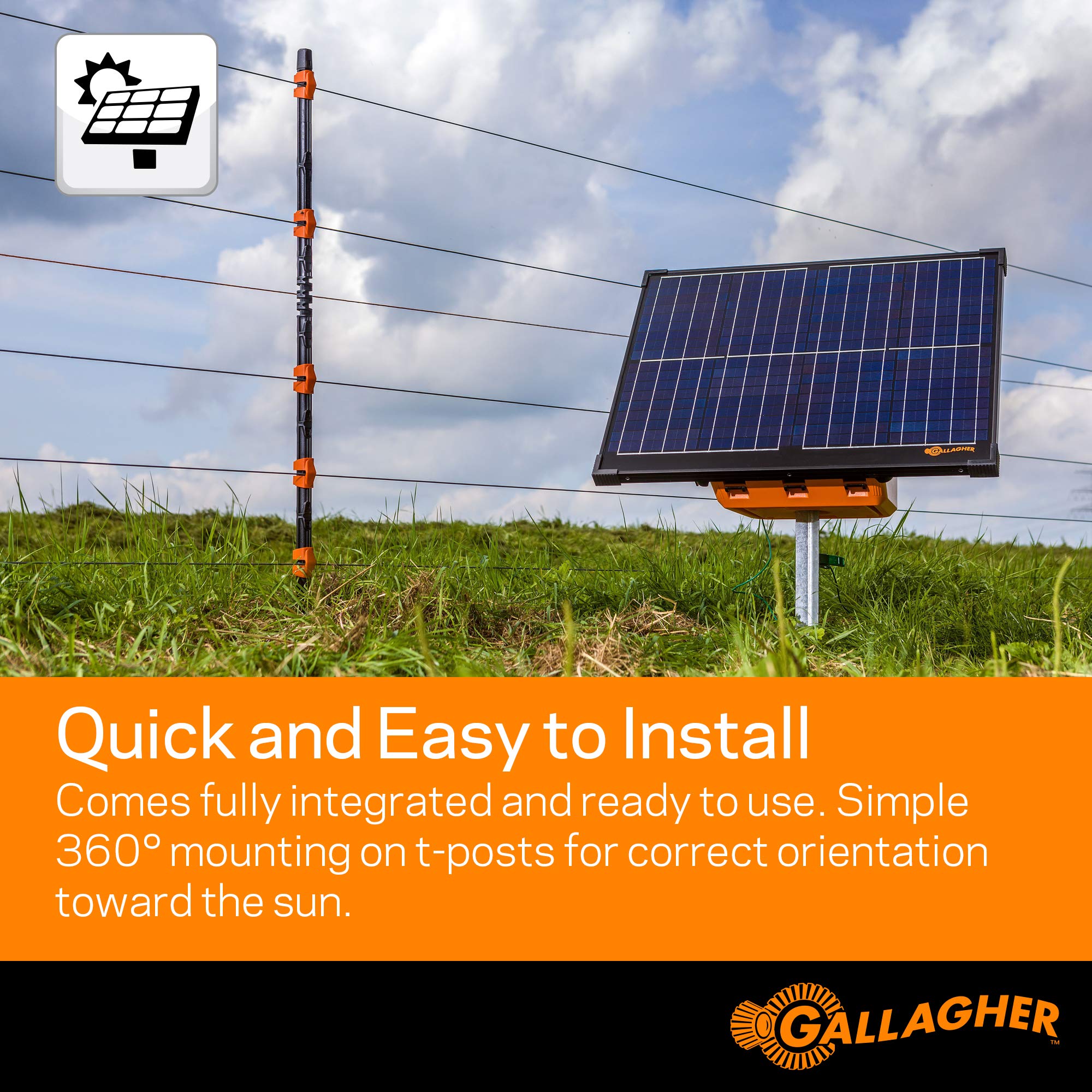 Snapklik.com : S400 Solar Electric Fence Charger 4.0 Joule Solar ...