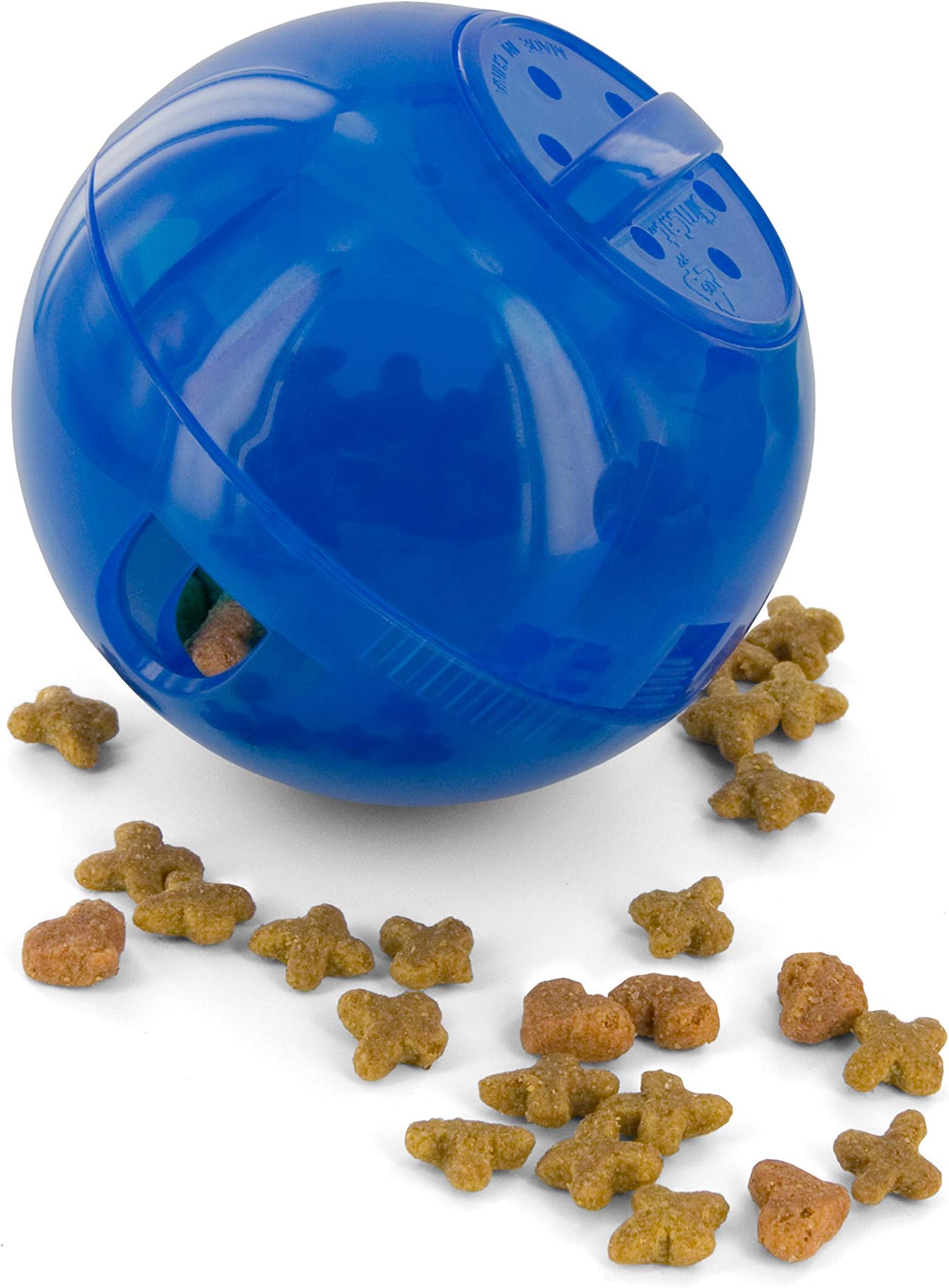 PetSafe SlimCat Food-Dispensing Cat Toy Blue, Treat Toy, Interactive ...