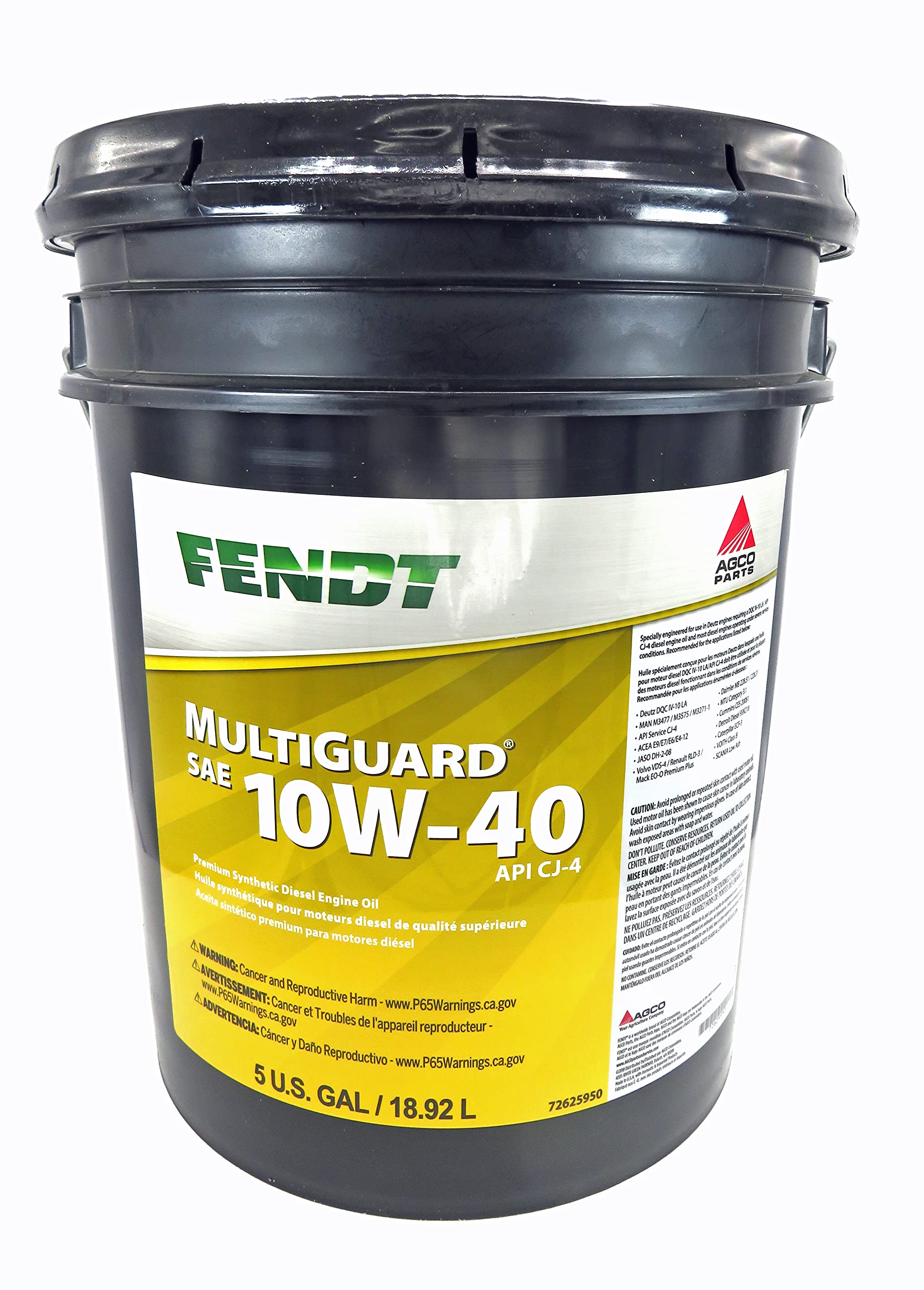 Amazon.com: AGCO MultiGuard SAE 10W-40 Synthetic Diesel Engine Oil API ...