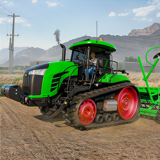 Virtual Tractor Village Farming Crop Simulator Thresher & Harvester ...