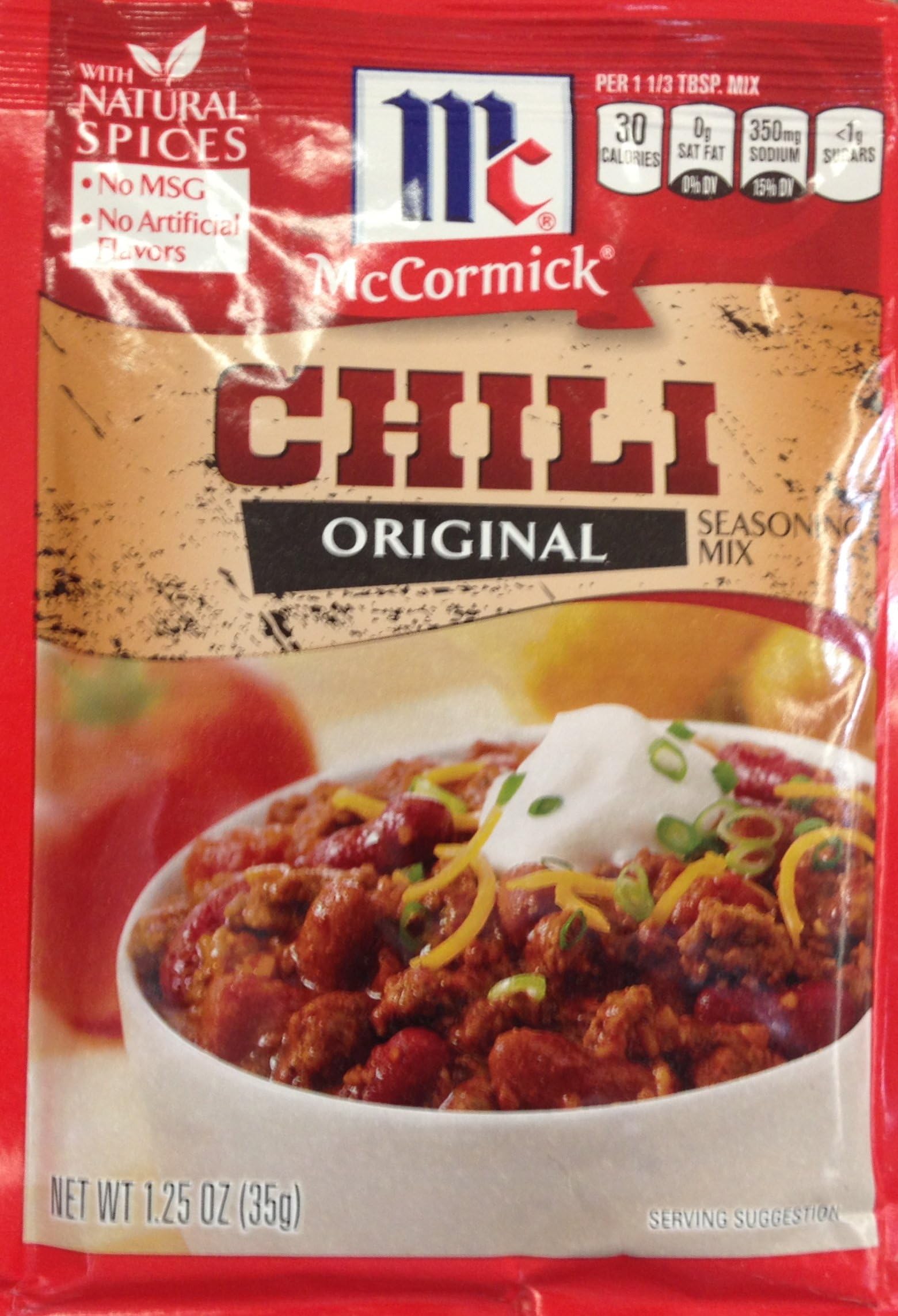 Amazon.com: McCormick MILD CHILI Seasoning Mix 1.25oz (5 Packets)