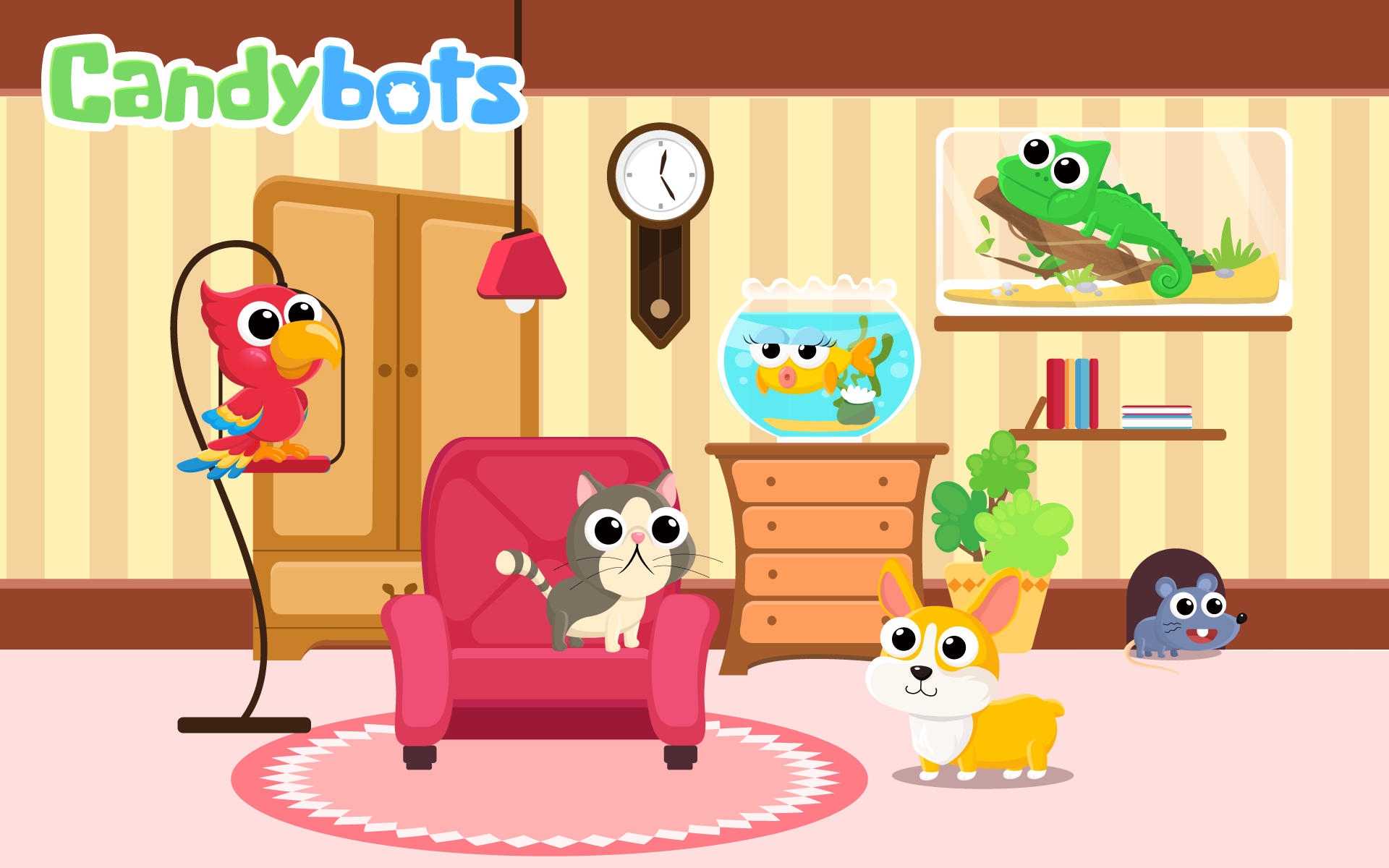 Aplicación CandyBots Animals Sounds & Name 🐱 en Amazon Appstore