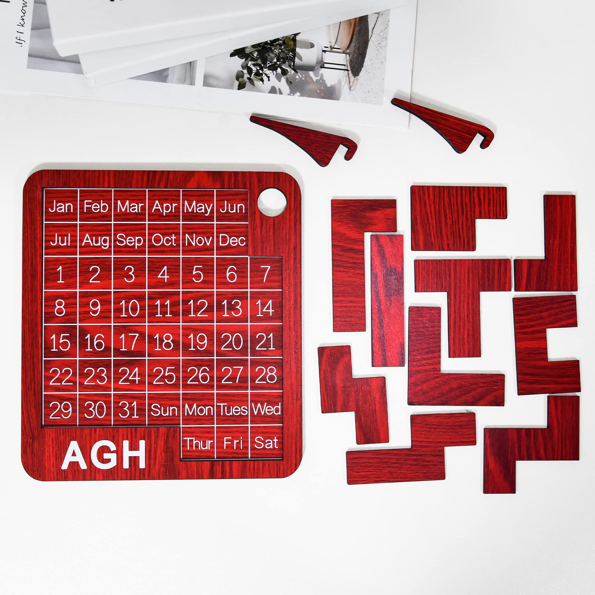 Snapklik.com : Daily Calendar Puzzle Wooden Calendar,Difficult Calendar ...