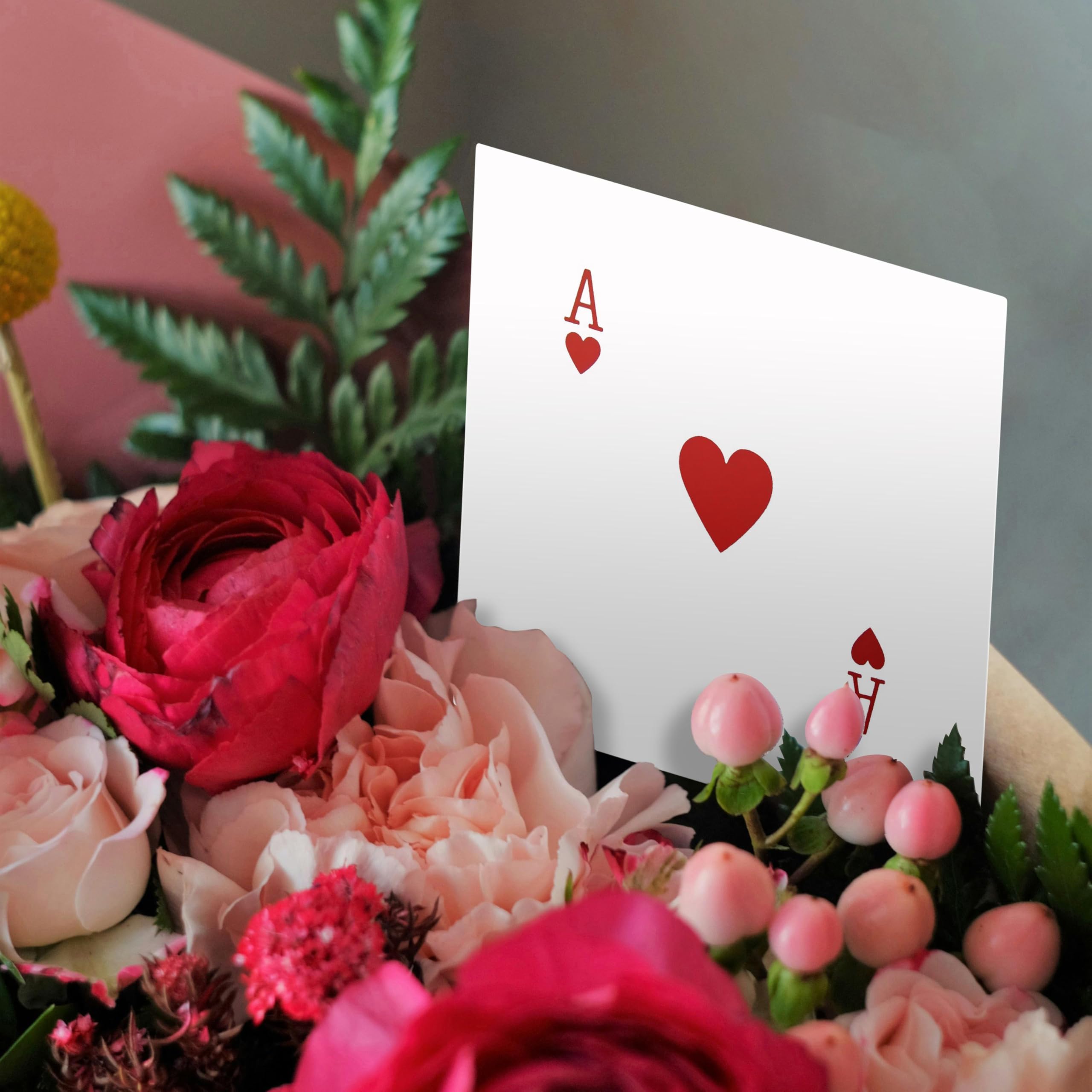 Red Heart Playing Card