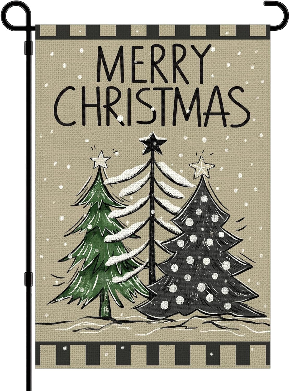 Amazon.com : DIYDEC Merry Christmas Garden Flag 12x18 Inch Double Sided ...