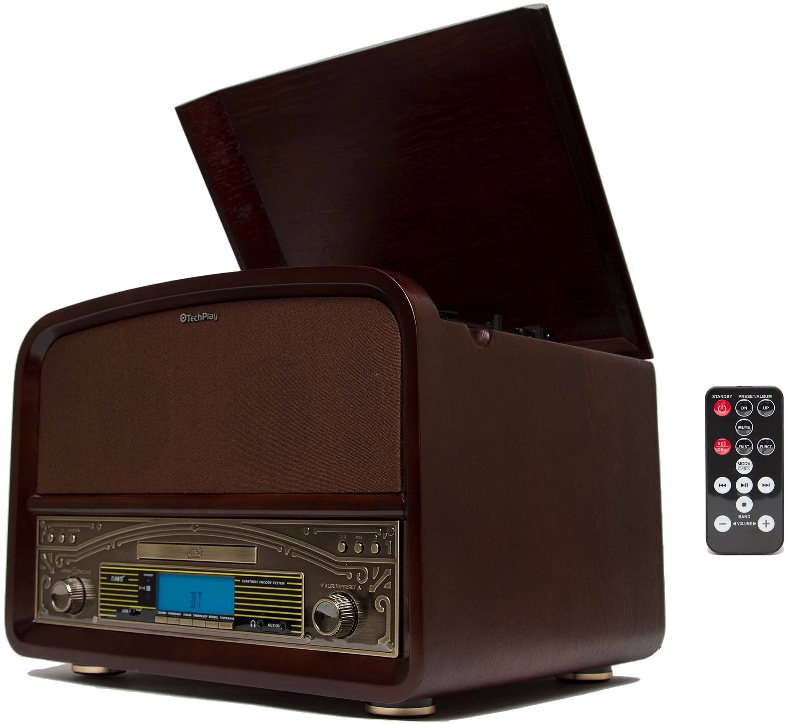 Amazon.com: TechPlay TCP9560, High Power 20W Retro Wooden 3 Speed ...