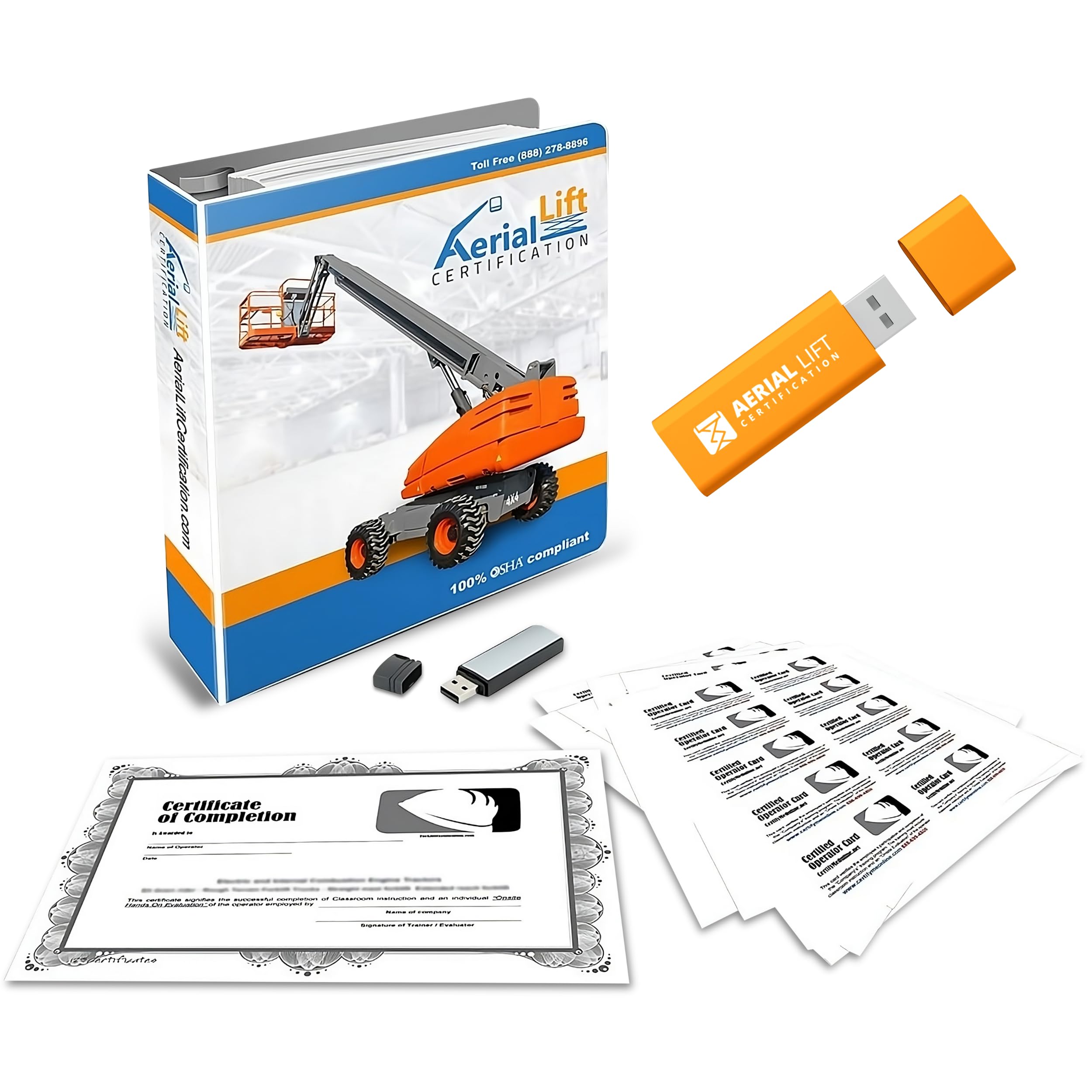 Amazon.com: OSHA Compliant Aerial Lift Certification Kit - Complete ...