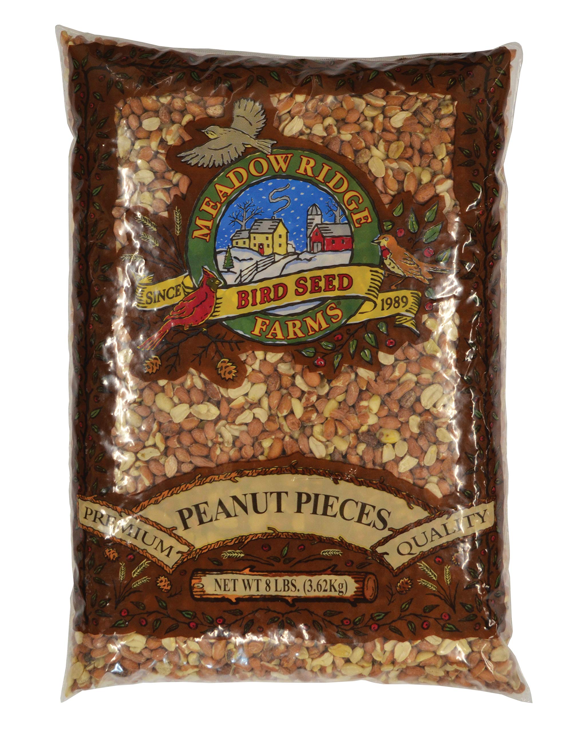 Amazon.com: Meadow Ridge Farms Peanut Pieces Wild Bird Food, 8-Pound ...