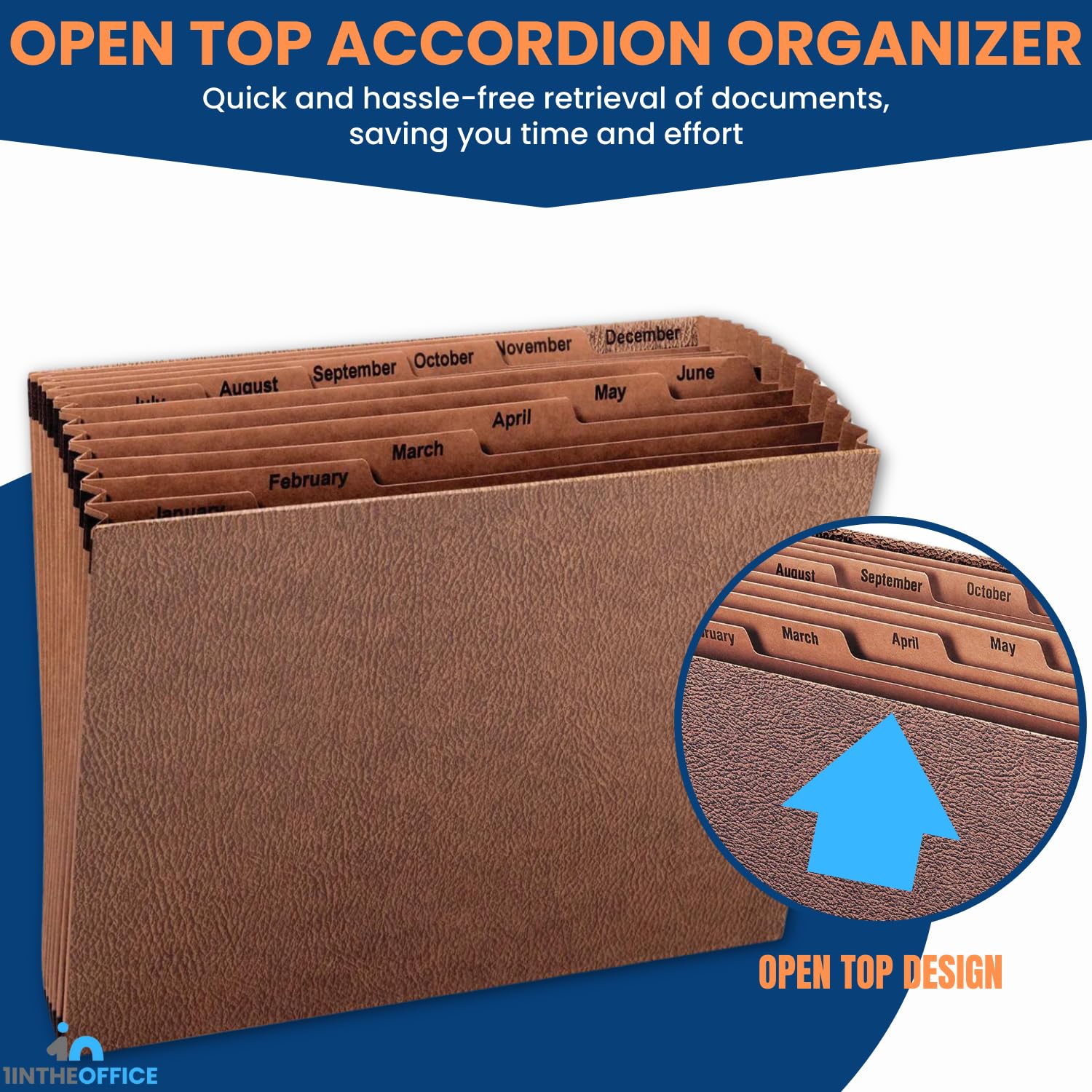 Snapklik.com : Accordion File Organizer, Expanding File Folder, Open ...