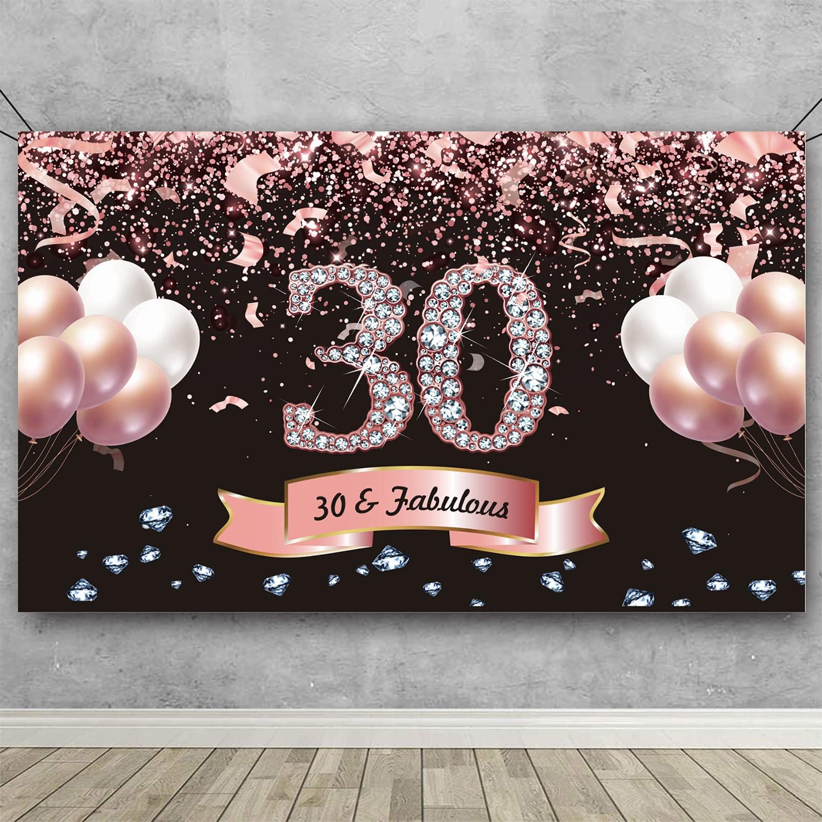 Amazon.com: Kauayurk 30th Birthday Decorations Cheers to 30 Years ...