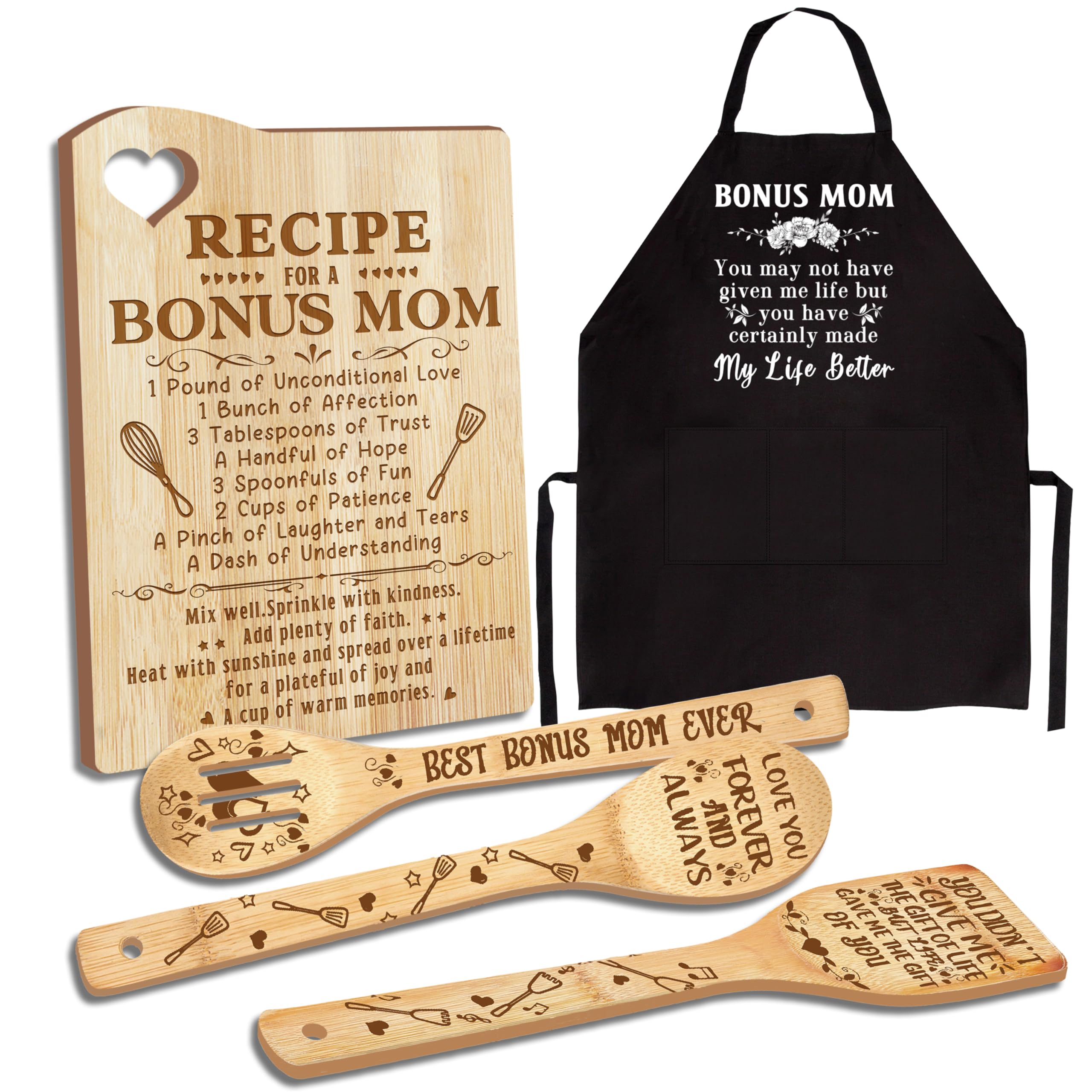 Amazon.com: Bonus Mom Gifts, Christmas Bonus Mom Kitchen Gifts from ...