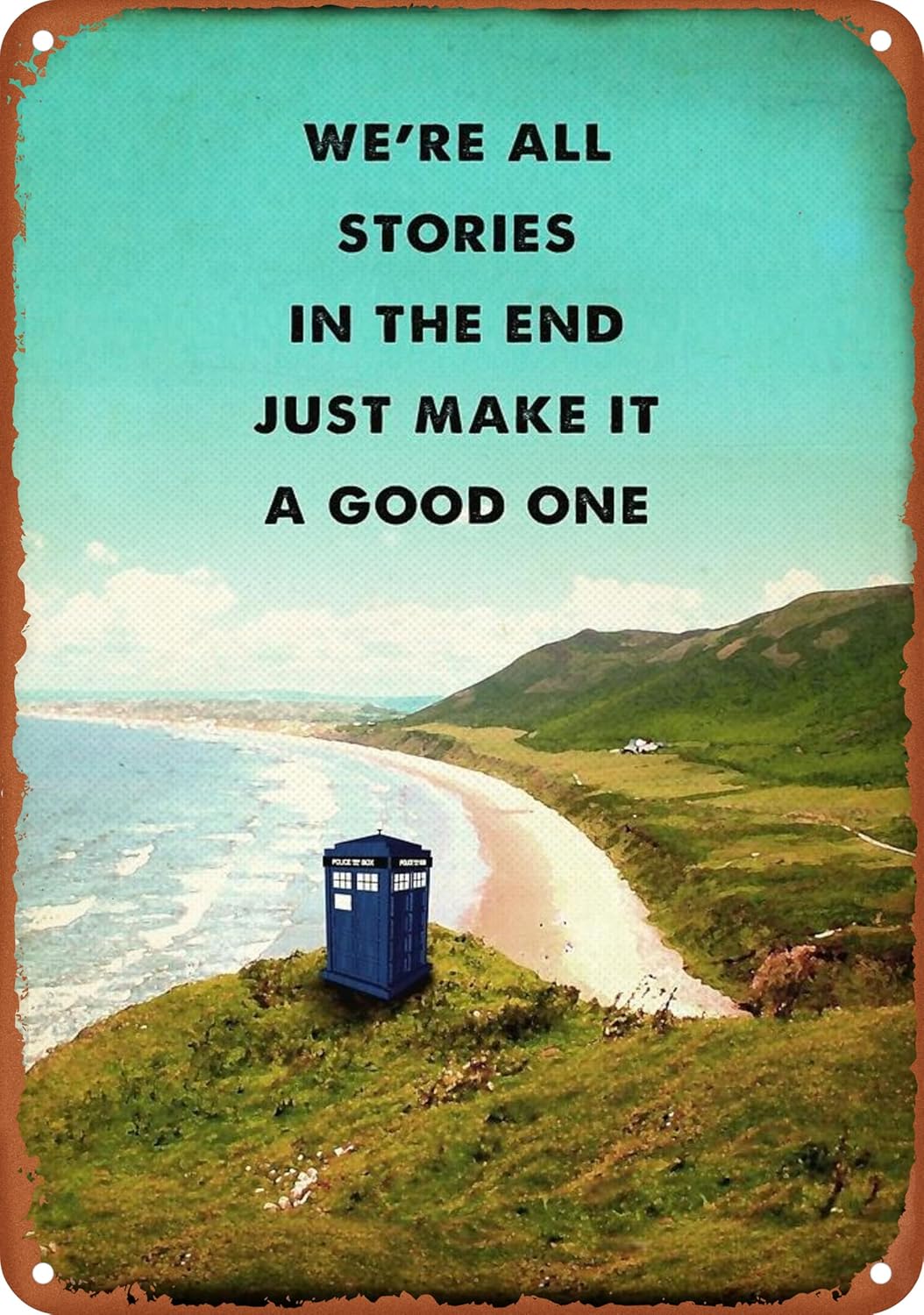 Amazon.com: Dr Who Tardis Movie Poster Art Vintage Metal Tin Sign Wall ...