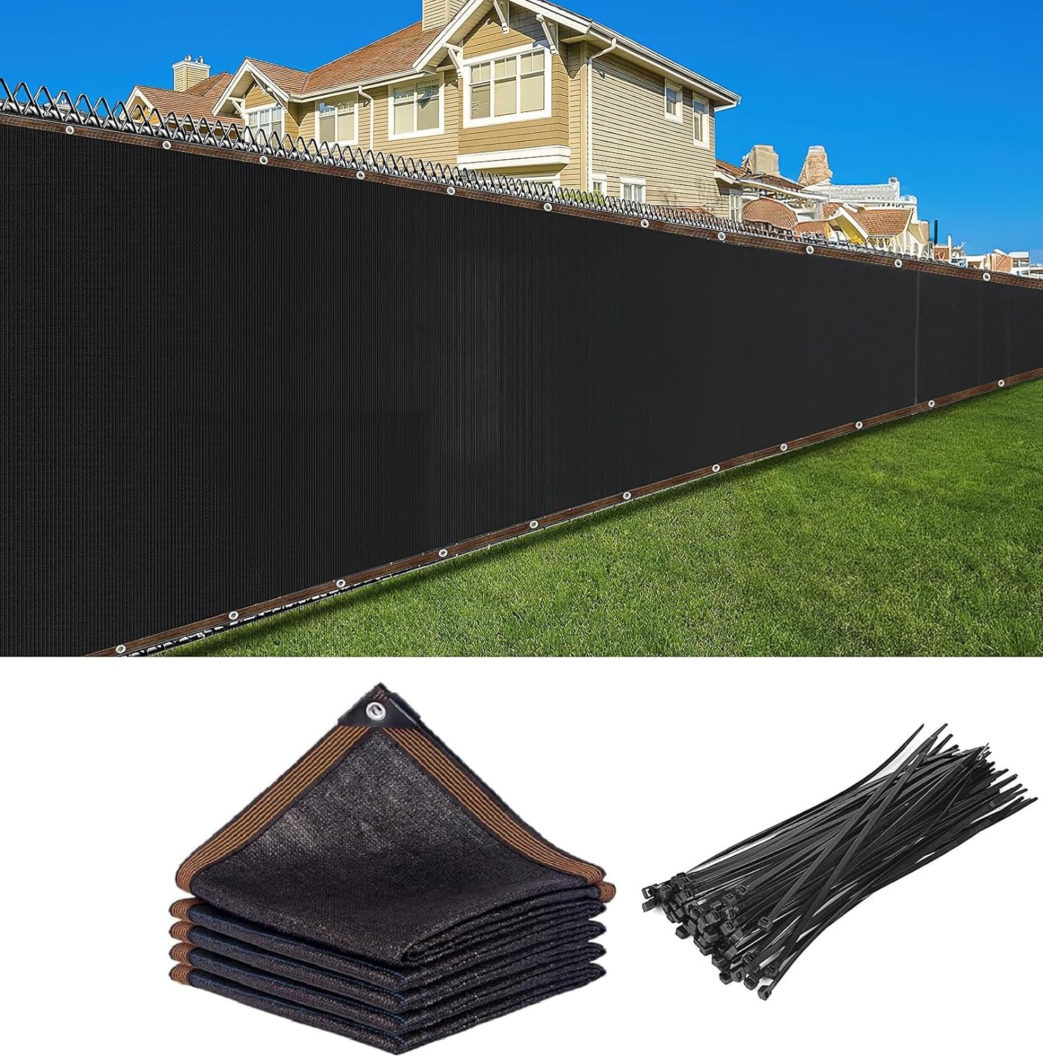 Corrugated Privacy Screen Panels Garden Screening Strips PVC Fence