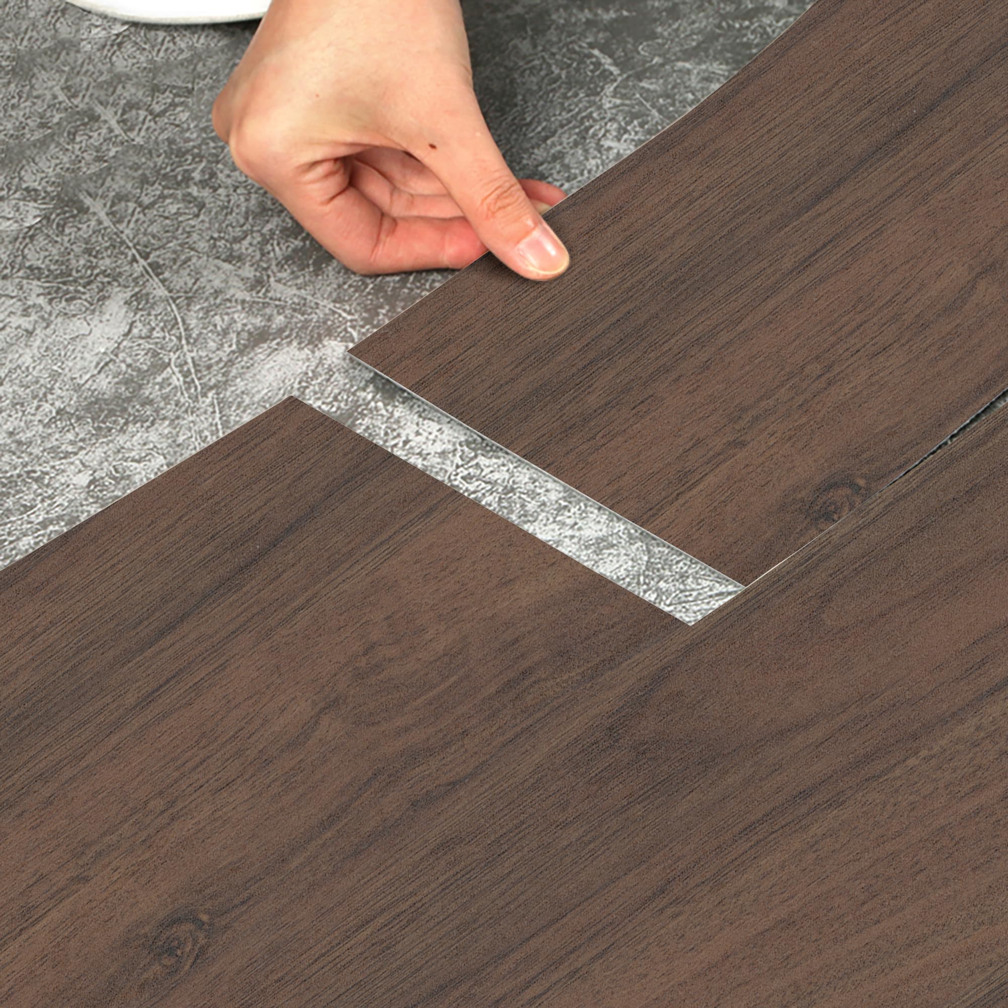 Oren Empower 24 Pcs Vinyl Flooring Planks for DIY Installation/Waterproof & Oil Proof Floor ...