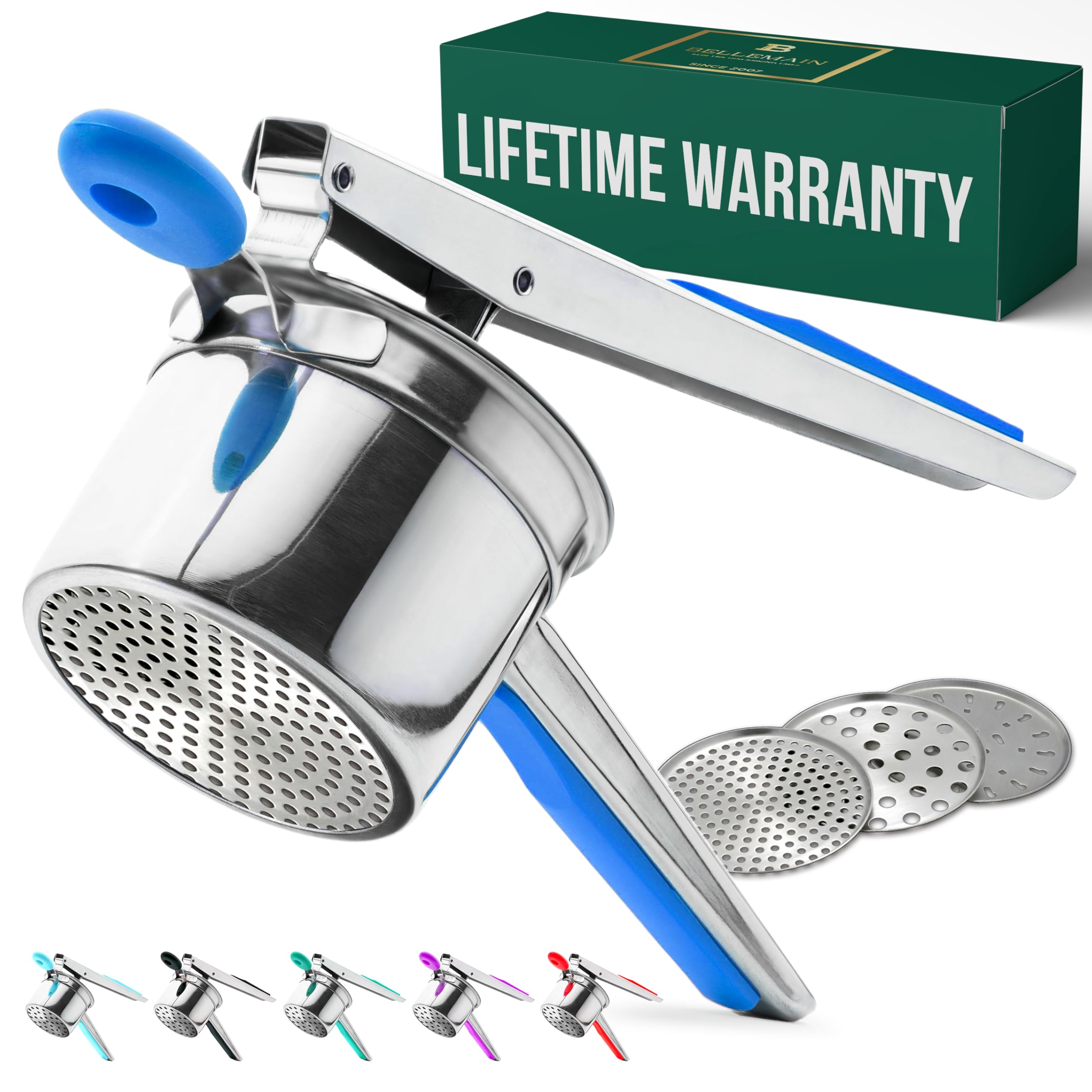 Amazon.com: Bellemain 15 oz Large Potato Ricer | Heavy-Duty Stainless ...