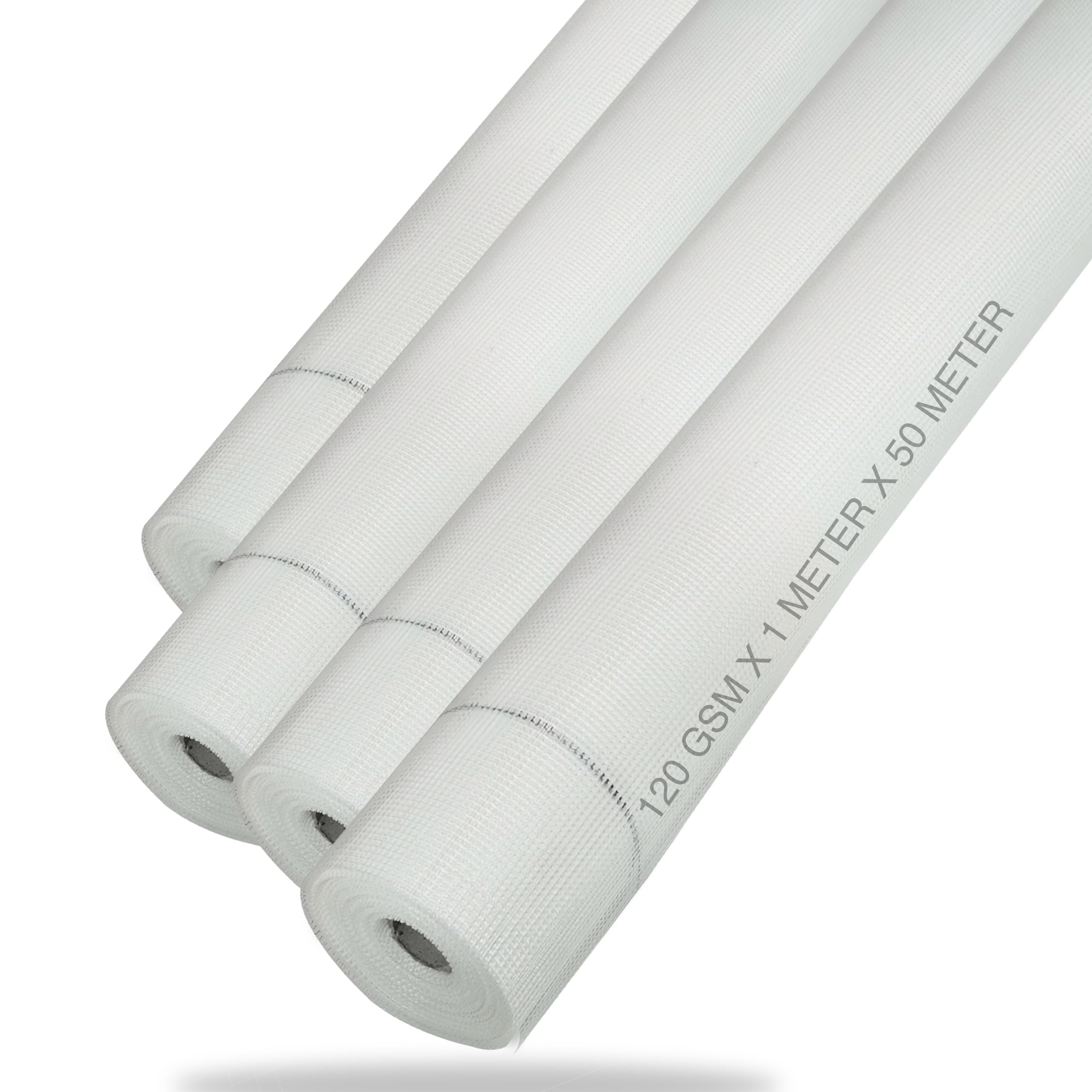 Buildingshop Fiber Glass Mesh - (120 Gsm X 1 Meter X 50 Meter) Fiber ...