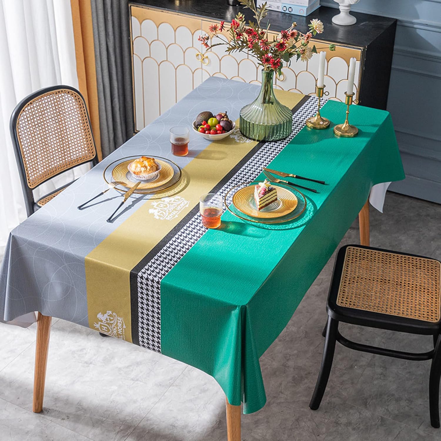 Amazon｜LIUJIU ポリ塩化ビニールのテーブルクロス 120x120cm 簡単に拭くテーブルクロス 防水テーブルクロス オイルクロス ...