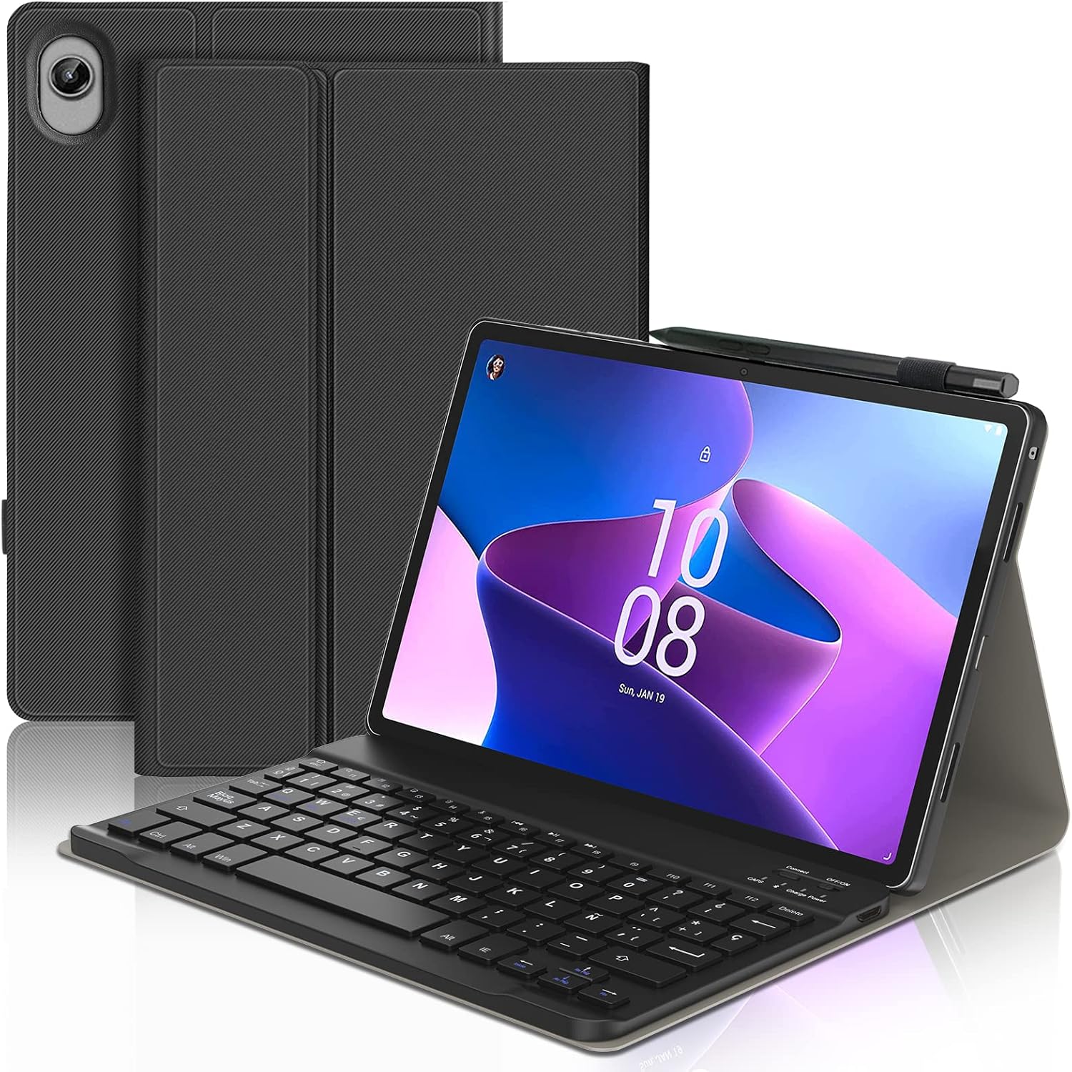 SENGBIRCH Custodia Tastiera per Lenovo Tab M10 Plus (3a Gen) 10,6 ...