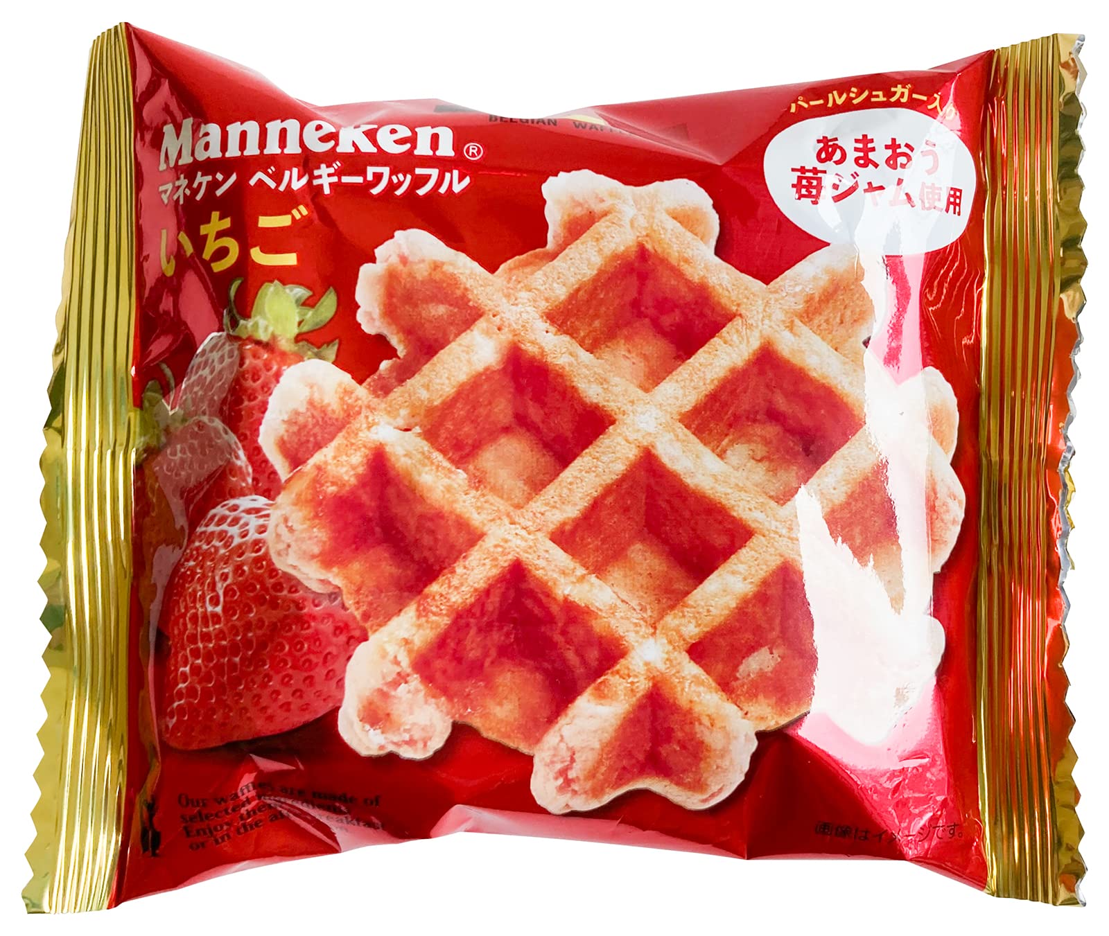 Amazon.co.jp: マネケン いちごワッフル 1コ : 食品・飲料・お酒