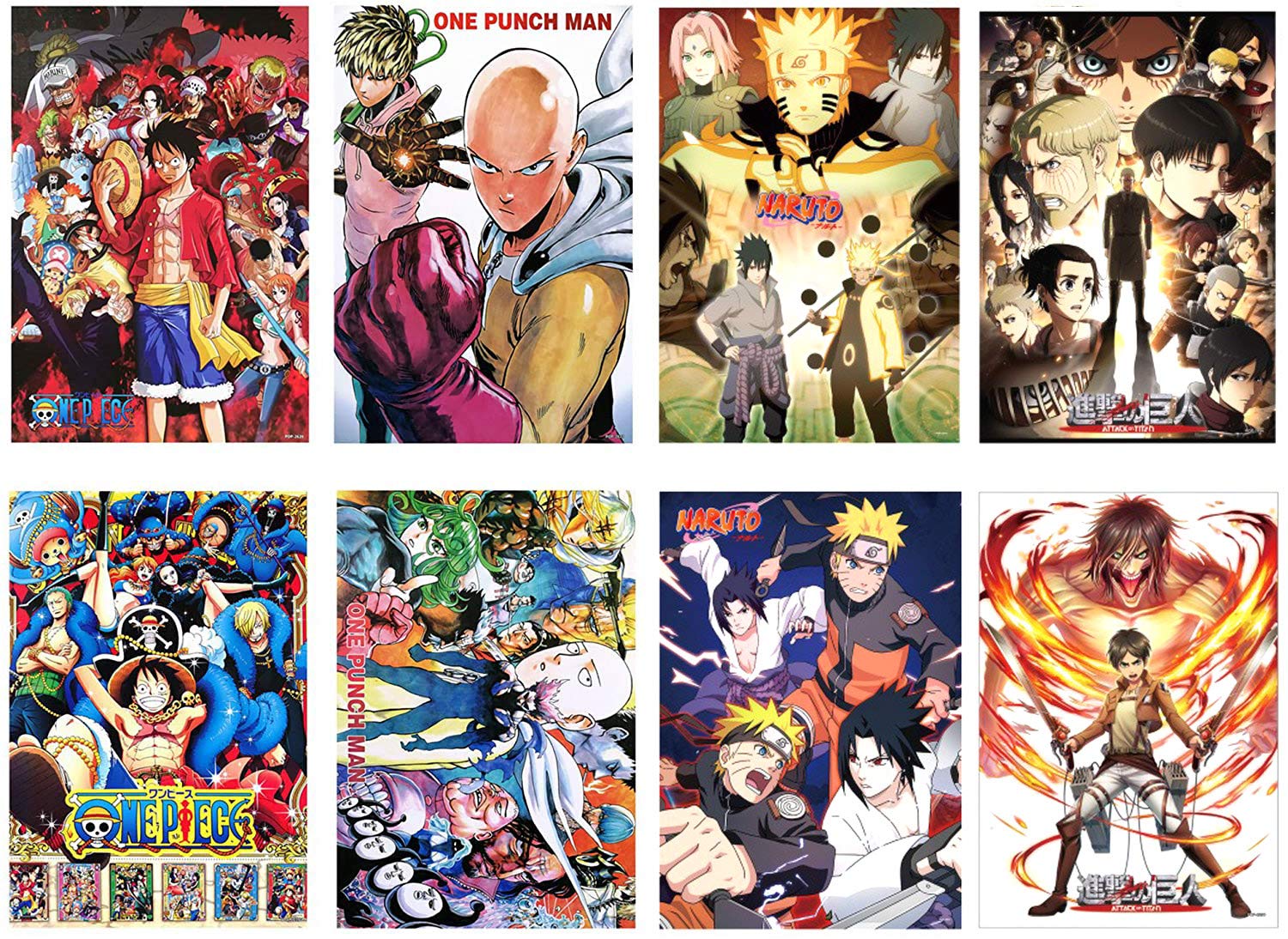 Toomilki Assorted Anime Posters Pack Of Hit Anime One Piece ...