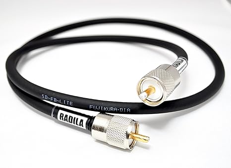 Amazon | RADILA 5DFB (1m) 両端MP 【低SWR仕様（実測データ付）】（フジクラ採用） (低損失 5D-FB)｜アマチュア無線｜中継｜ジャンパ｜同軸｜ケーブル ...