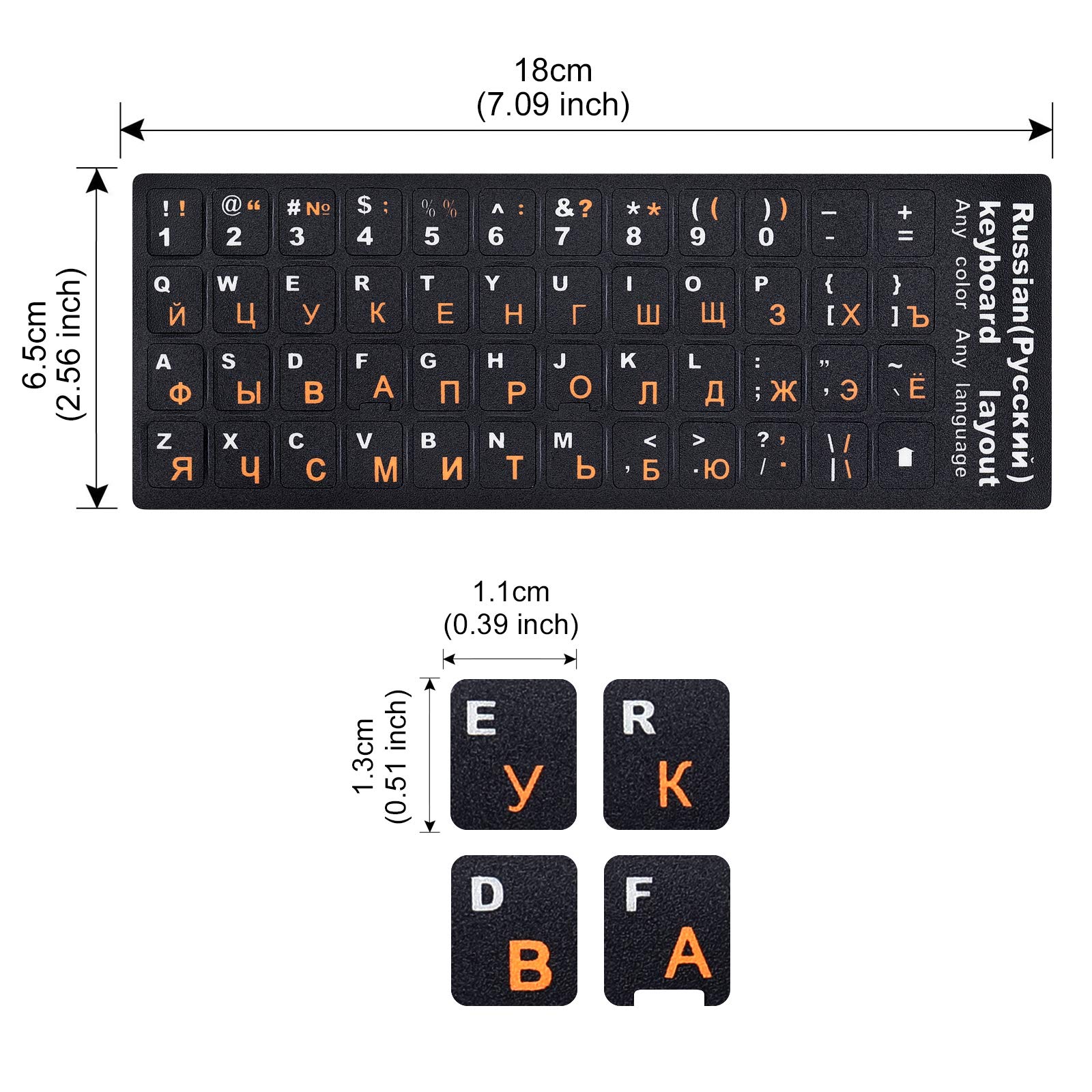 Buy MOSISO 2 Packs Universal Russian Keyboard Stickers Full Set Of buy-mosiso-2-packs-universal-russian-keyboard-stickers-full-set-of