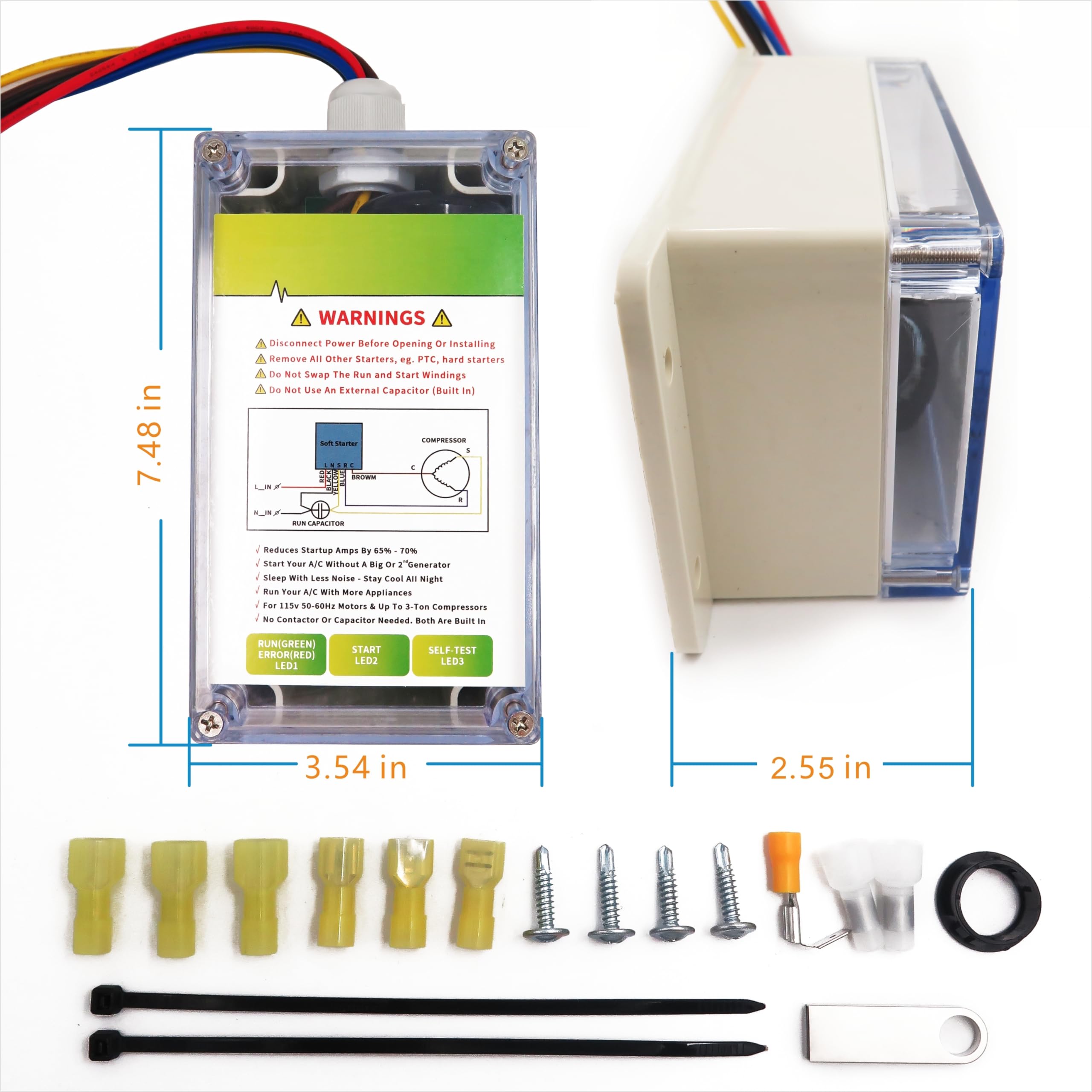 Snapklik.com : Air Conditioner Soft Starter, MAHUIBIN Soft Starter For ...