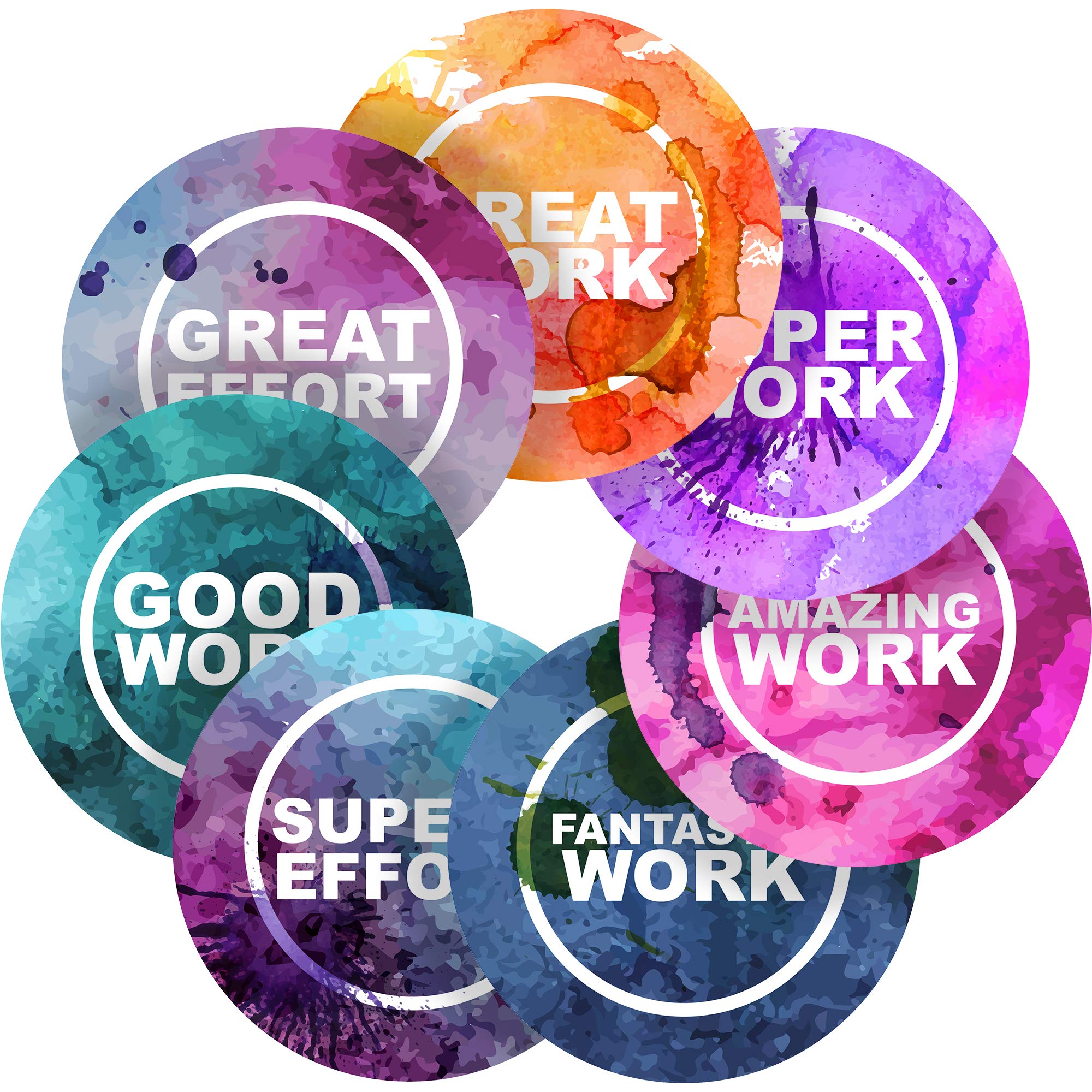 Colourful Art Praise Reward Sticker Labels Children Parent Teacher Kid ...