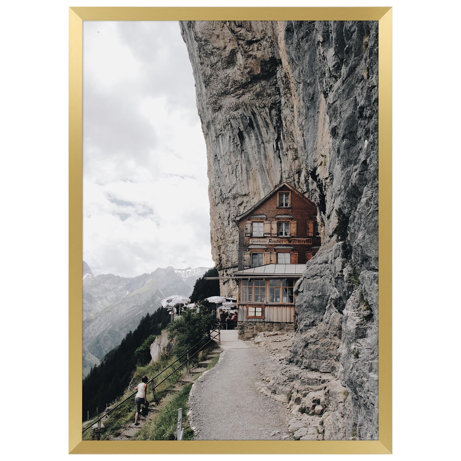 Amazon.com - Frametory, A4 Aluminum Picture Frame, Acrylic Front, Thin ...