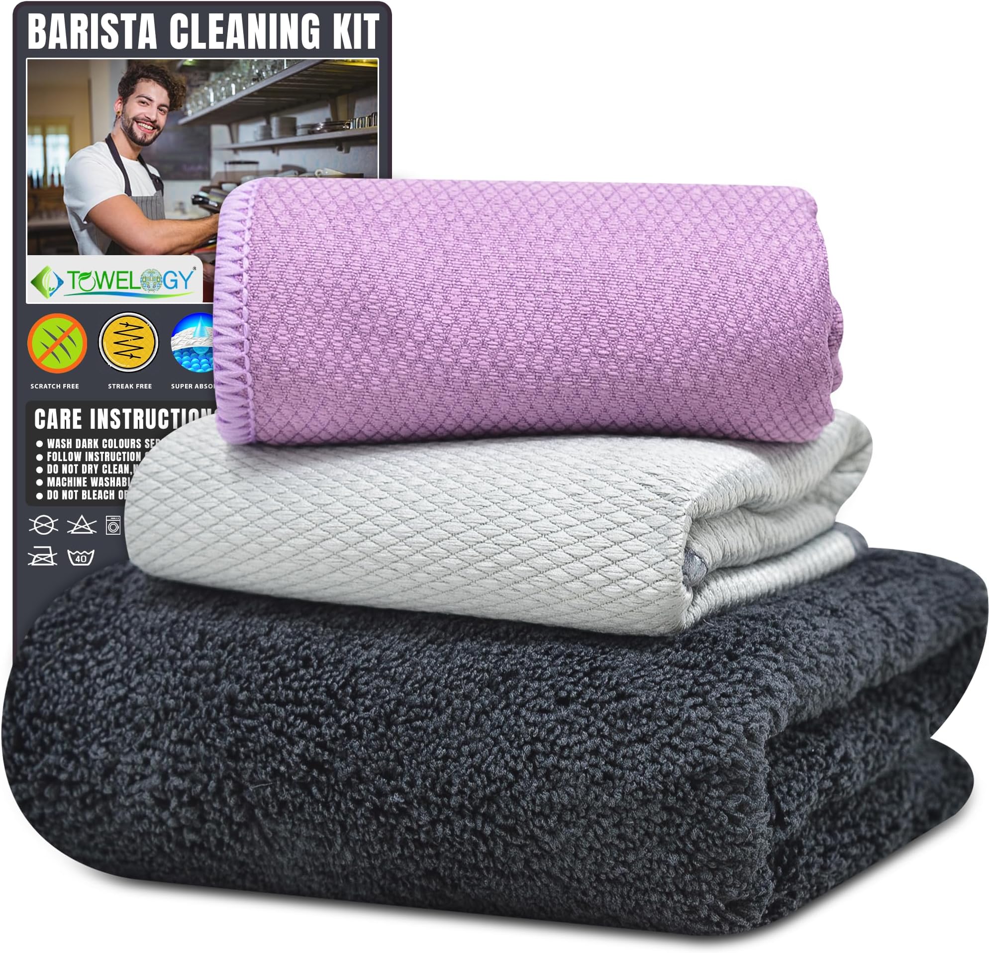 Rhinowares Barista Cloth Set : Amazon.co.uk: Home & Kitchen