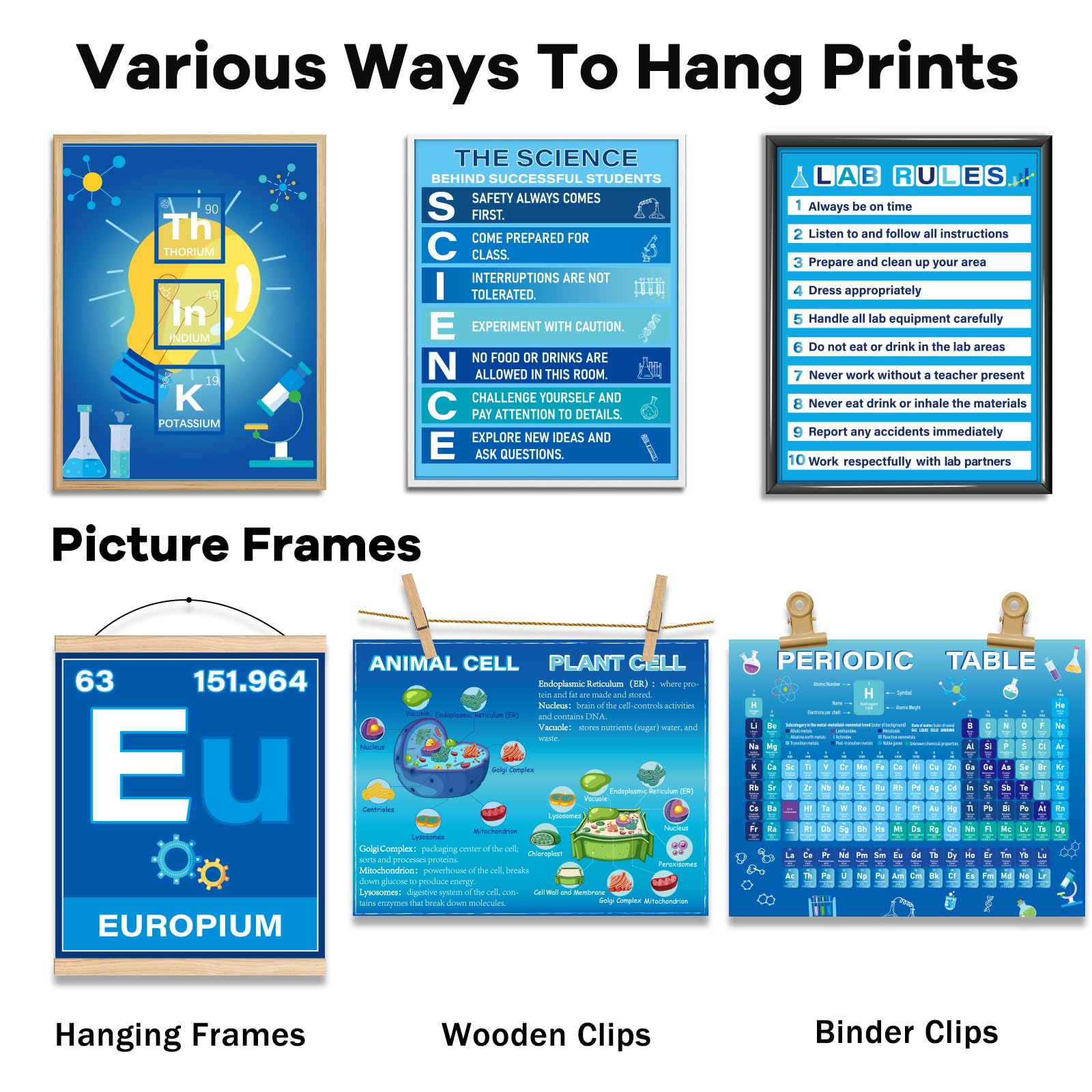 Periodic Table Poster 12 Colorful Periodic Table & For Classroom ...