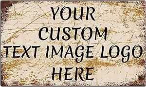 Amazon.com: Personalized Vintage Tin Signs,Custom Metal Signs With Your ...