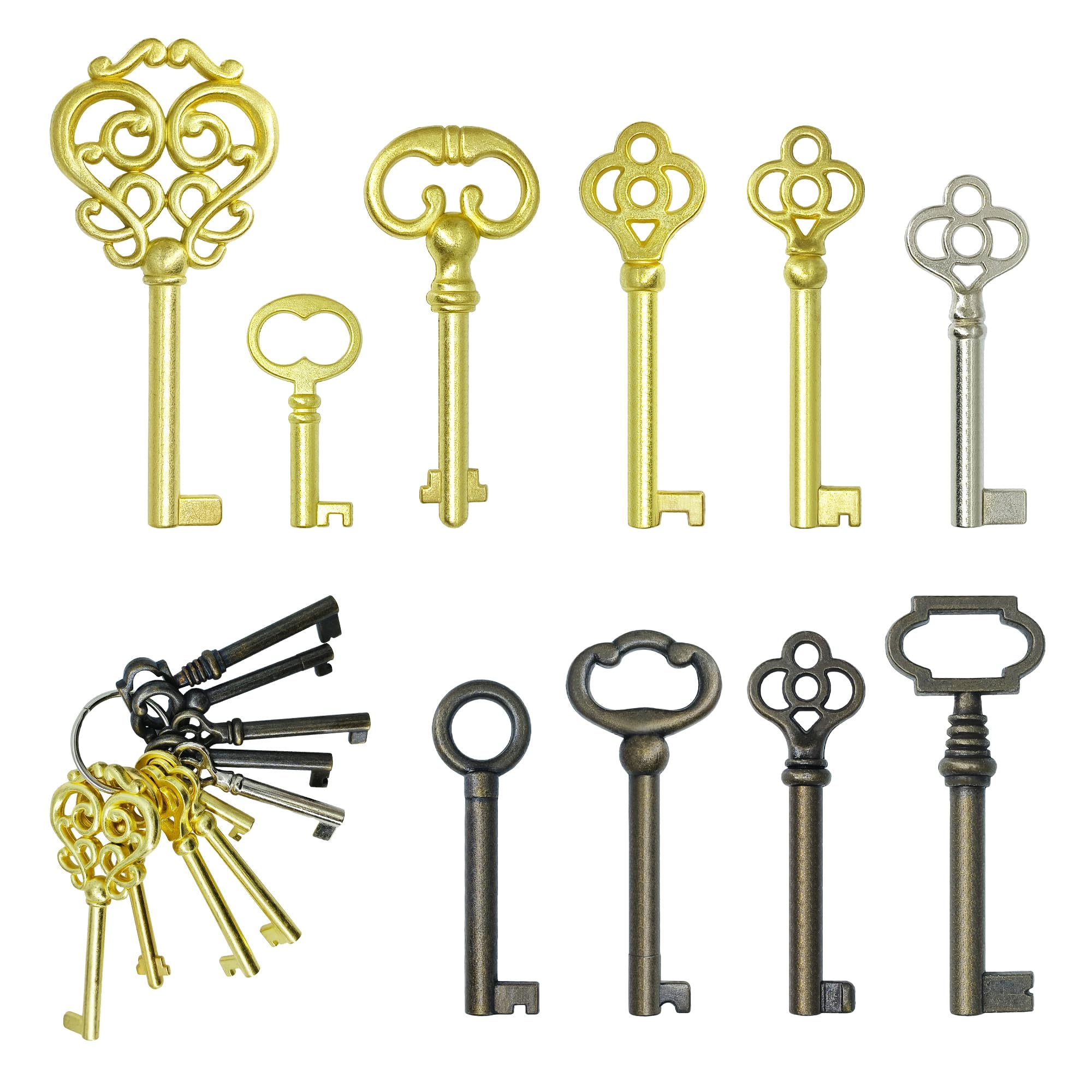 Universal Skeleton Key Set - Skeleton Keys for Old Doors and Antique ...