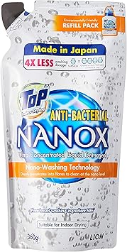 TOP NANOX Ultra Concentrated Liquid Detergent (Refill), Anti-bacterial ...