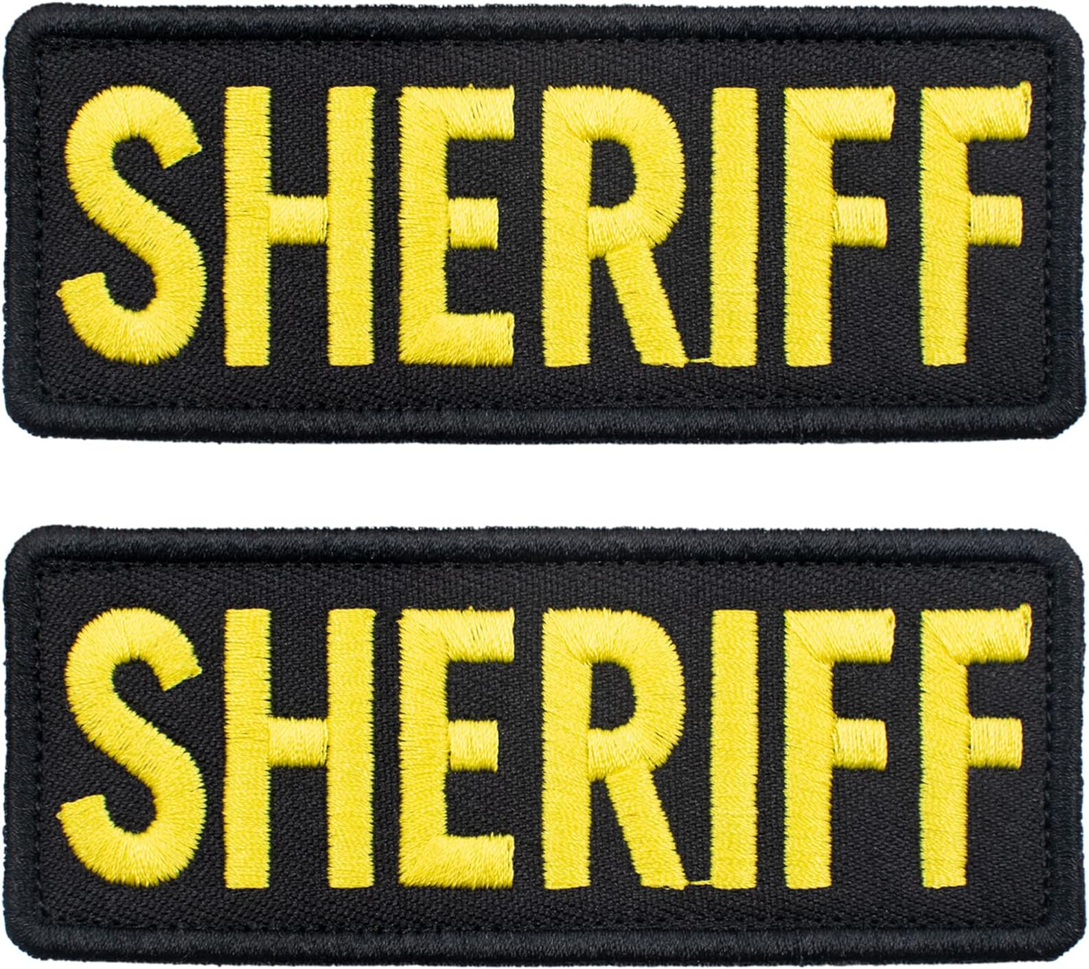 Amazon.com: PLESIU KCHEX Sheriff Embroidery Patch 3X8 and 2X6 INCHES ...