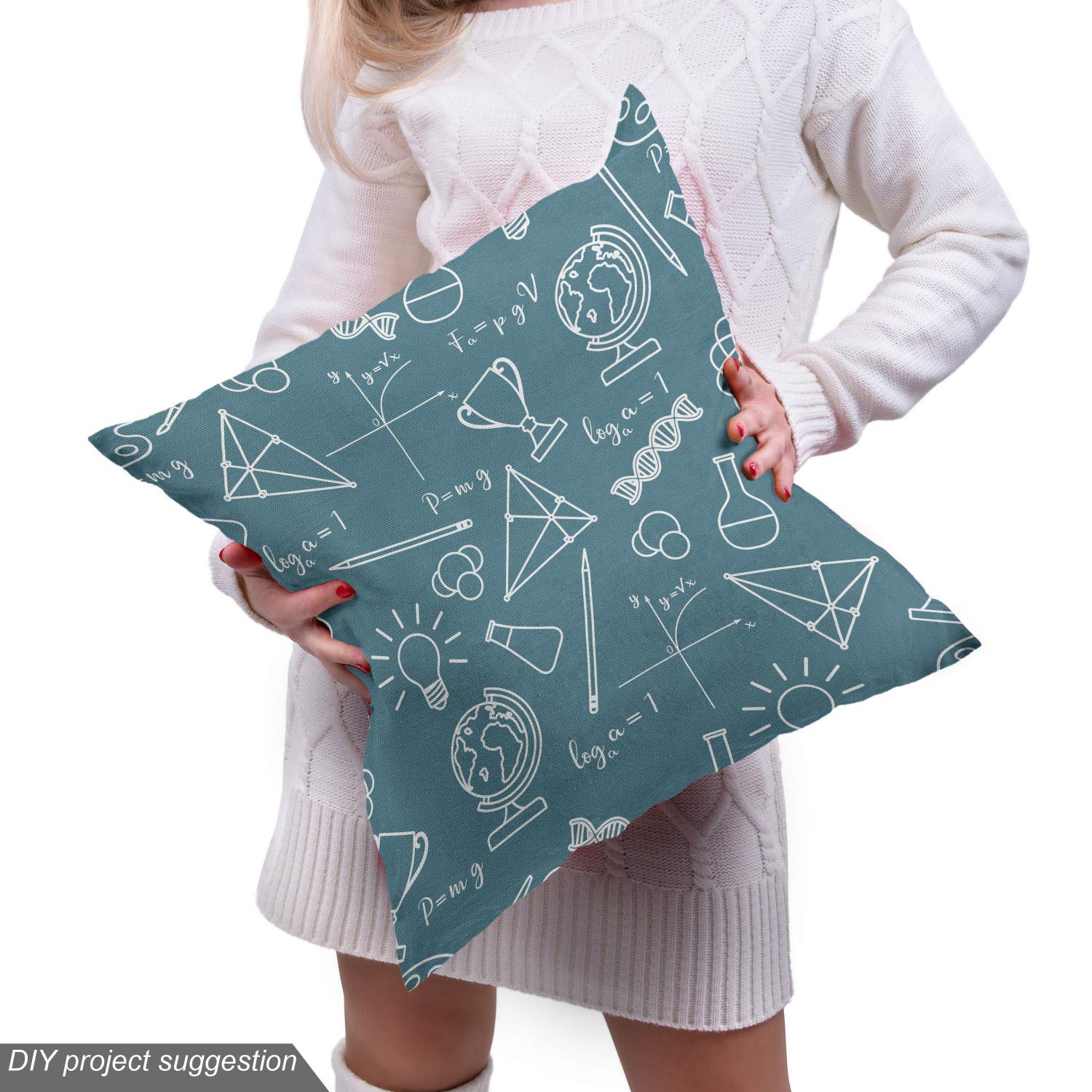 Snapklik.com : Lunarable Science Fabric By The Yard, Back To Theme