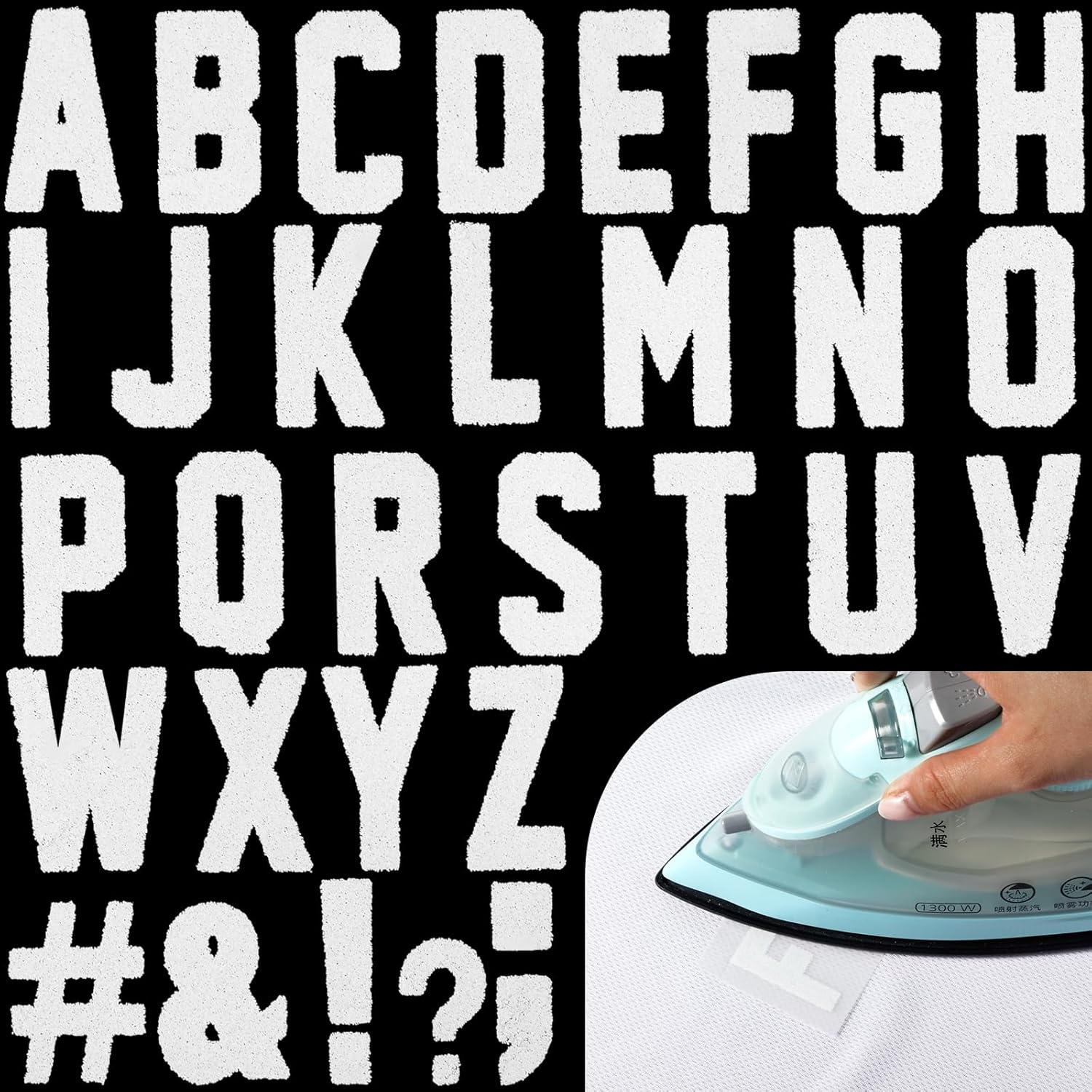 Amazon.com: 279 Pieces 2 Inch A-Z Flock Letters Transfer Letters for ...