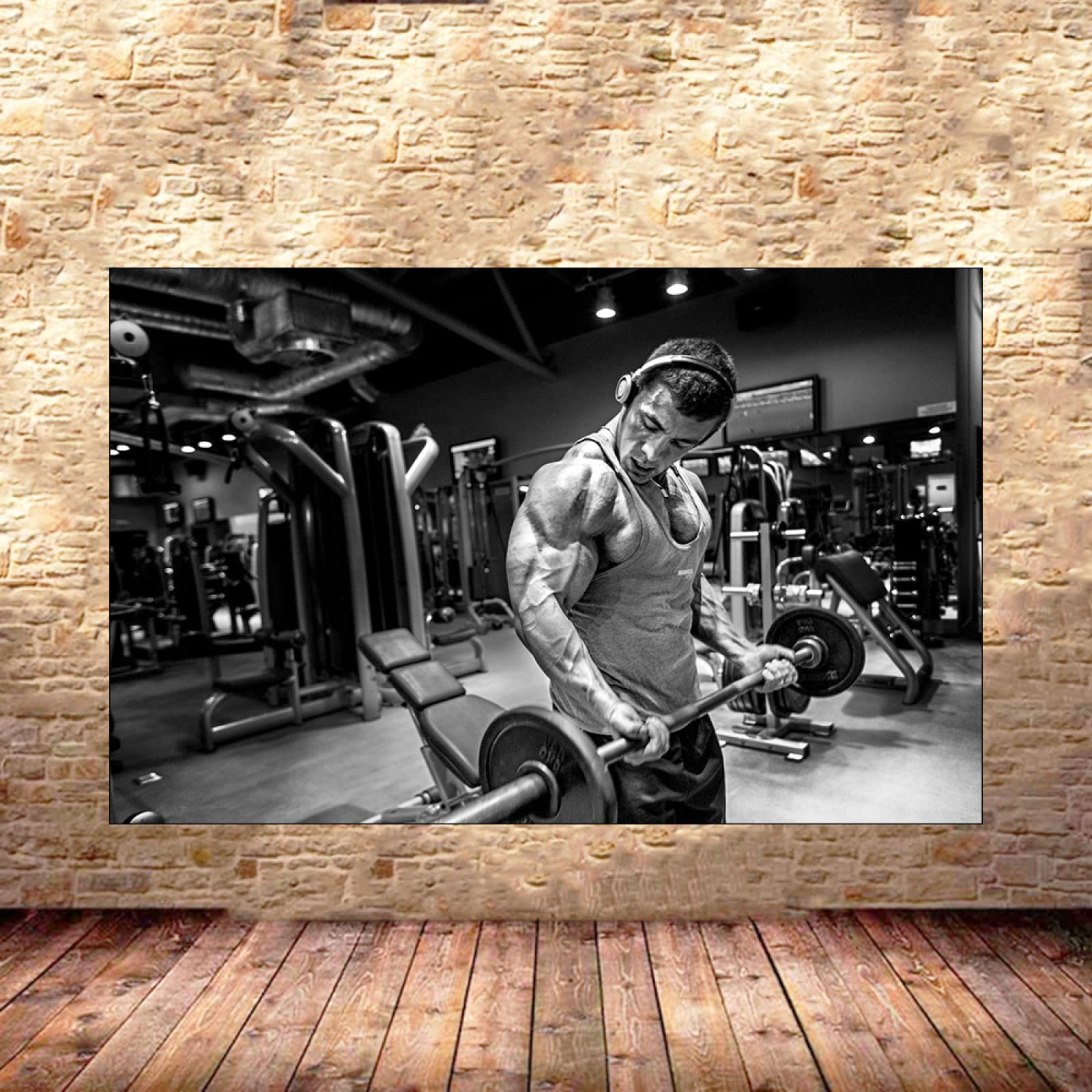 Buy Workout for Home Gym Decor Sexy Muscle Man Motivational Wall Art ...