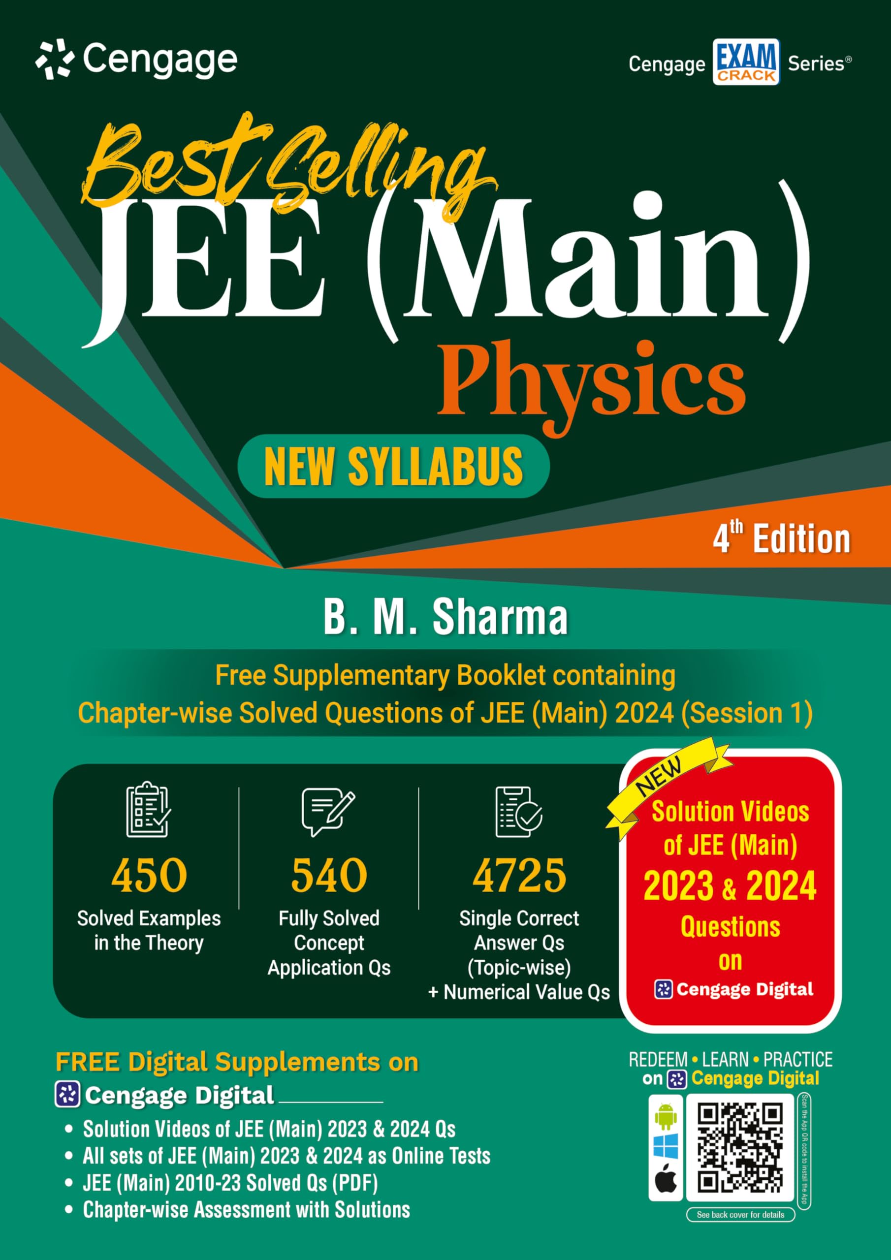 Amazon.co.jp: JEE Main Physics: 2024 Session 1 - Solved PYQs with Free Print & Video Solutions ...