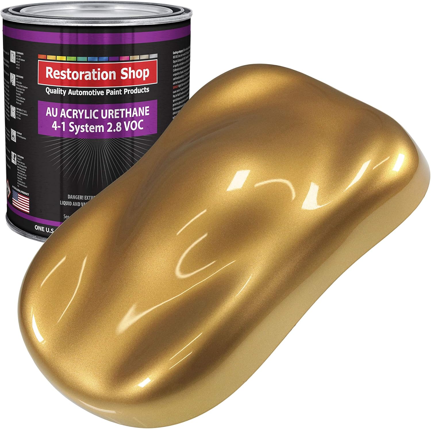 Amazon.com: Restoration Shop - Autumn Gold Metallic Acrylic Urethane ...