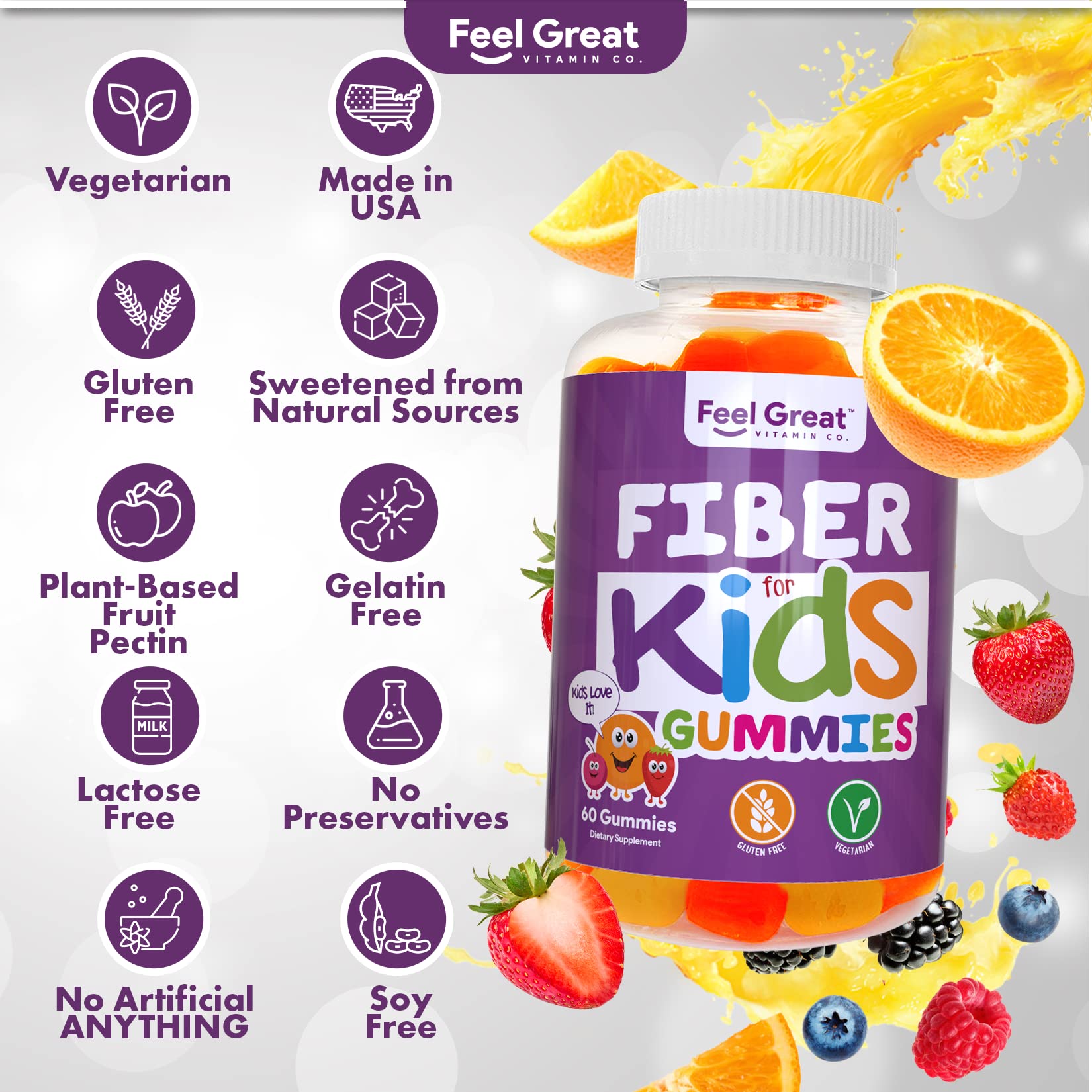 Snapklik.com : Feel Great Fiber Gummies For Kids Digestive Support ...