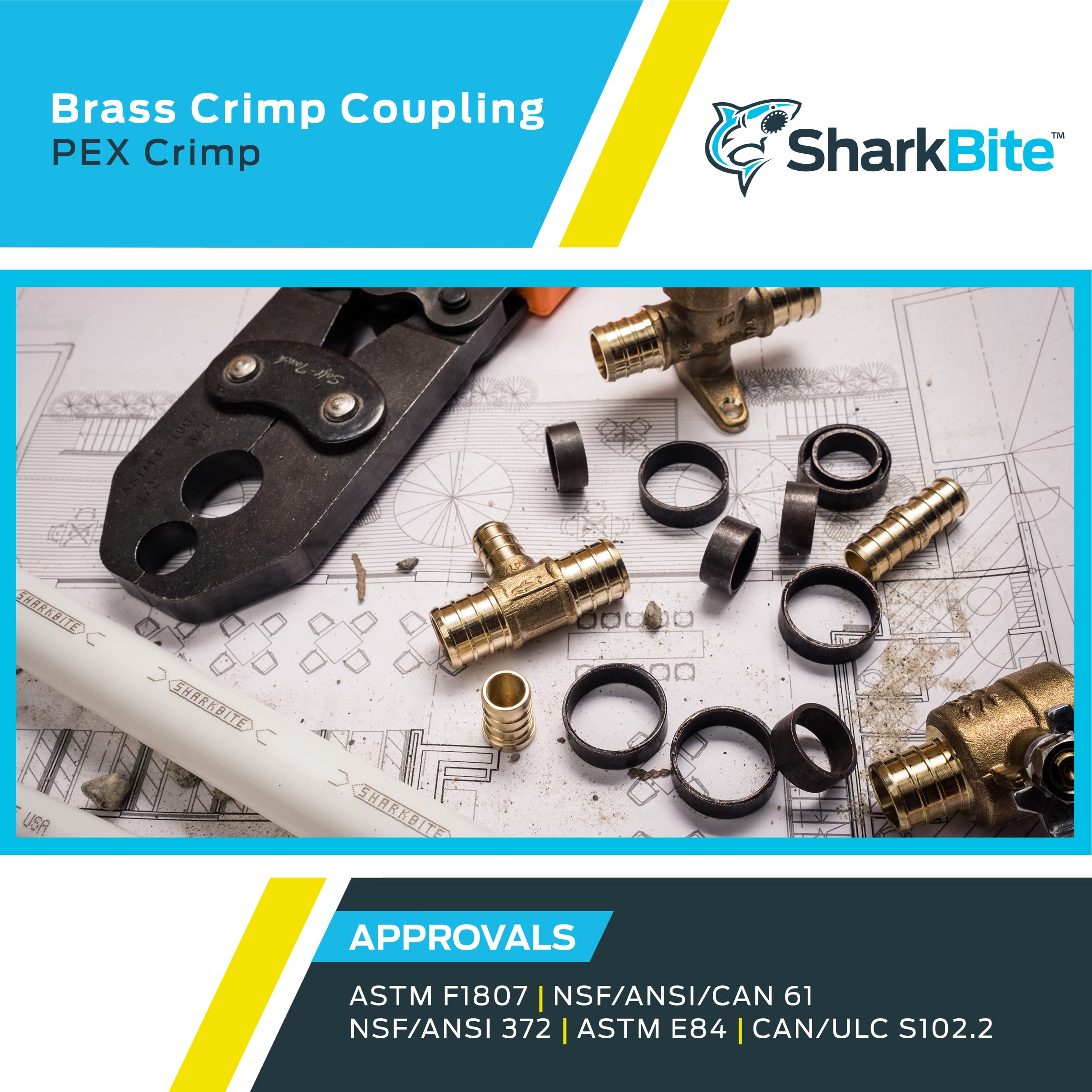 Snapklik.com : SharkBite 1/2 Inch Crimp Coupling